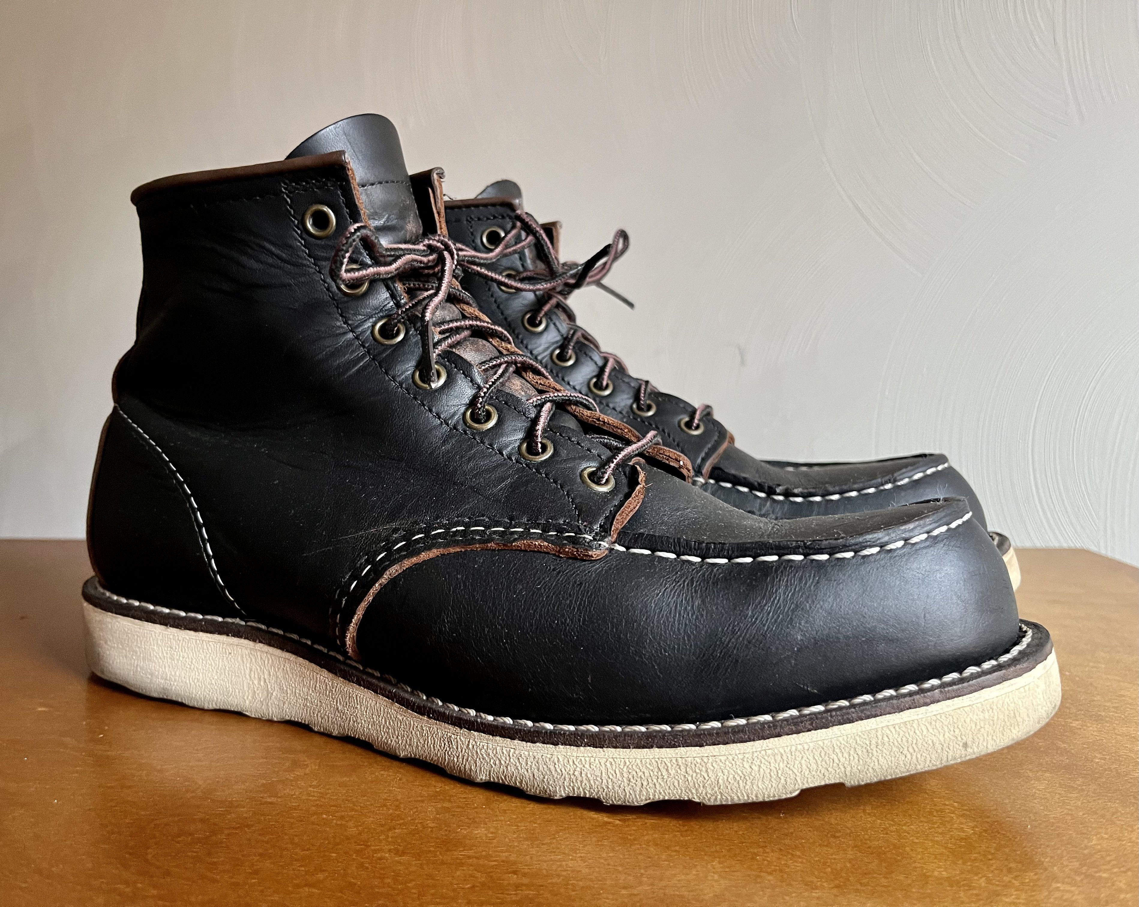 Red Wing MOC TOE BOOT 8849 BLACK PRAIRIE LEATHER | Grailed