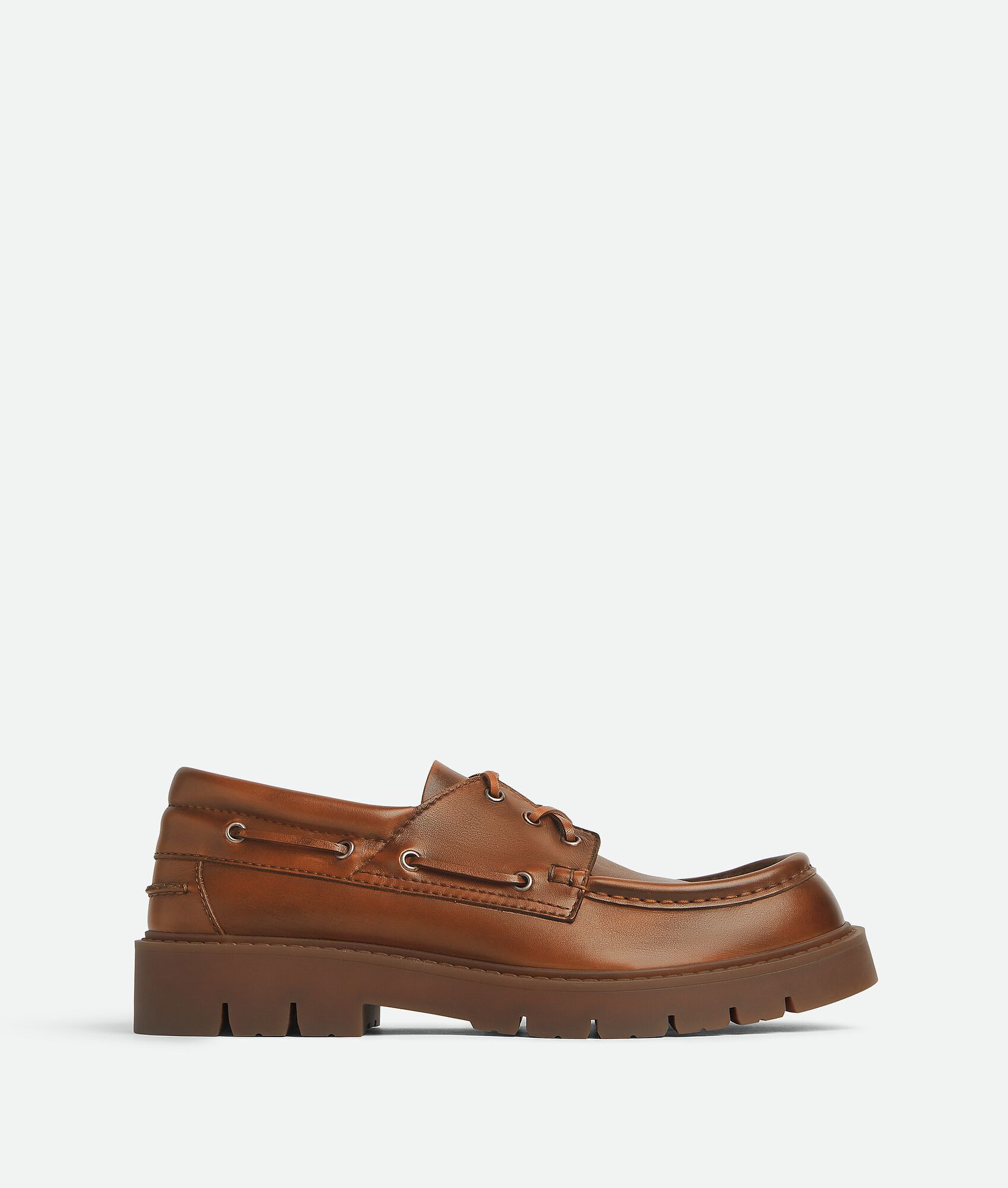 Bottega Veneta Haddock Boat Leather Loafer Shoes | Grailed