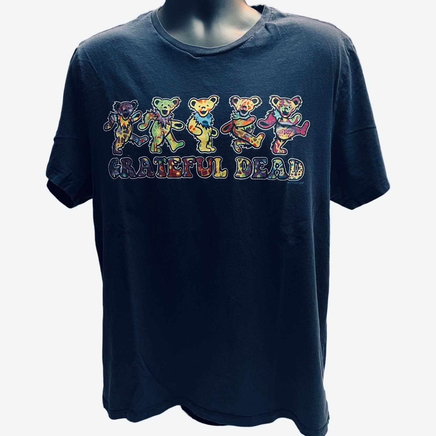 Grateful Dead Grateful Dead Band Dancing Bears T Shirt Navy Blue Grailed