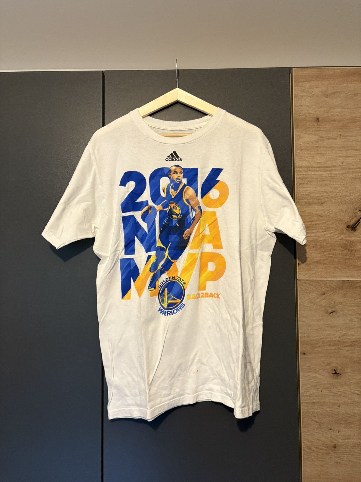 Adidas Stephen curry 2016 NBA MVP shirt Golden state Warriors | Grailed