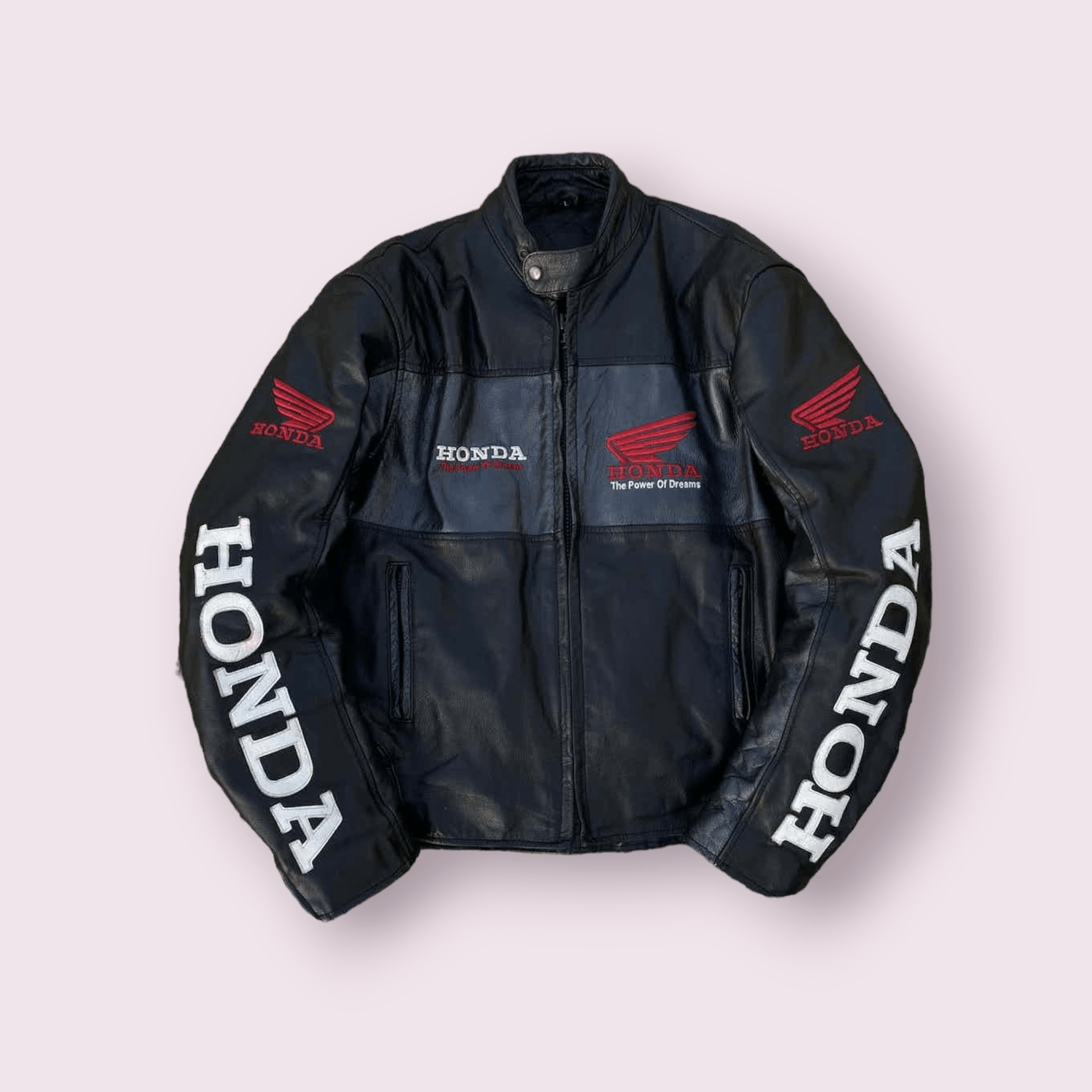 Leather Jacket × Racing × Vintage 🔥Vintage 🔥 Honda Racing Leather Jacket | Grailed