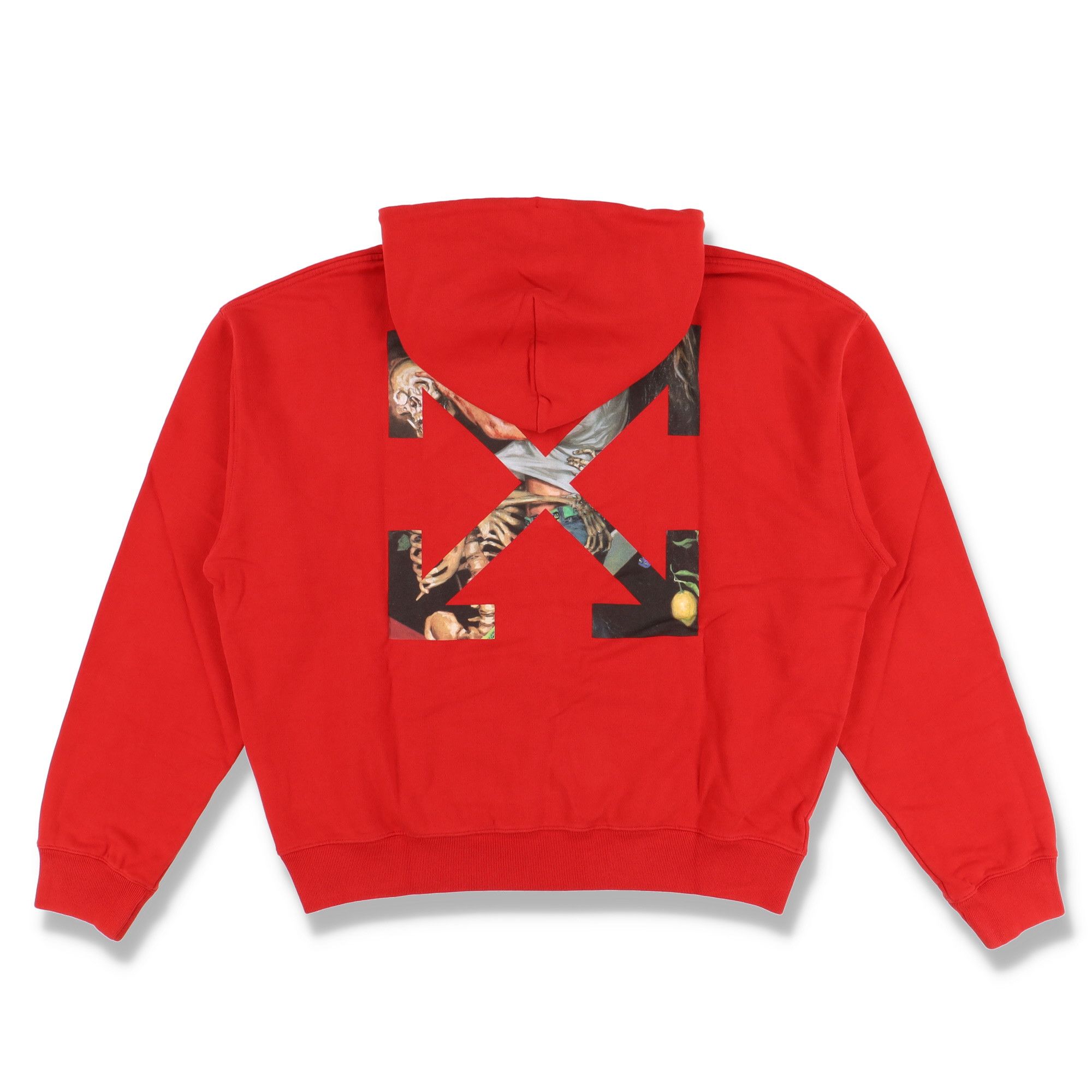 Off-White Red Pascal Skeleton Arrows Oversized Hoodie | Grailed