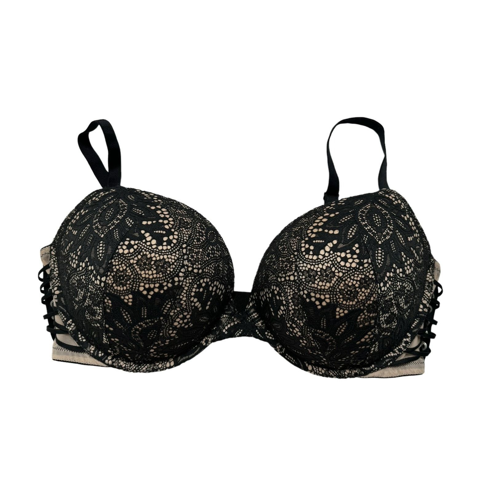 Victoria's Secret VICTORIAS SECRET Black Lace Very Sexy Push-up Bra ...