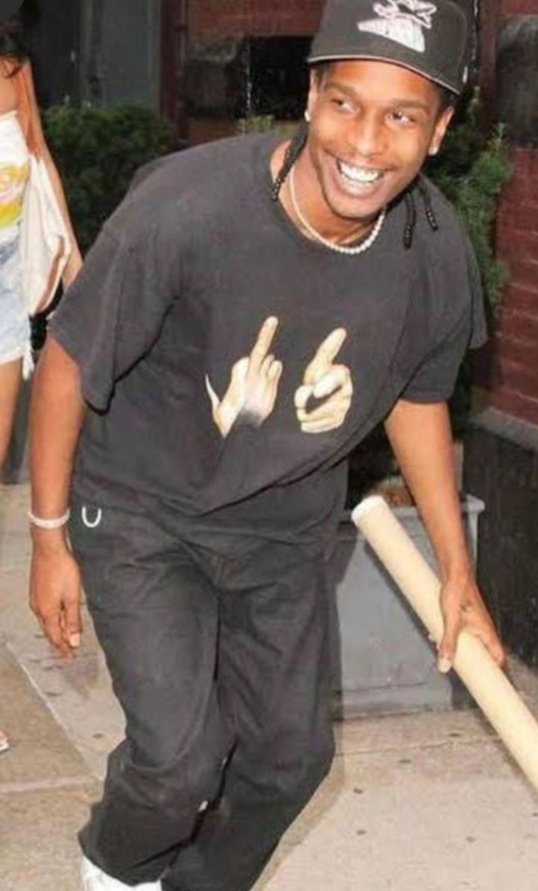 Rap Tees A$AP Rocky x Fuck You Finger Sign T-shirt | Grailed