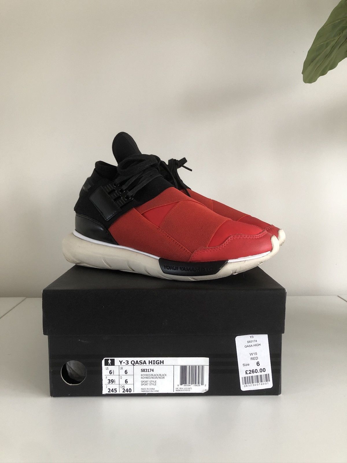 Adidas × Y-3 Qasa High Red | Grailed
