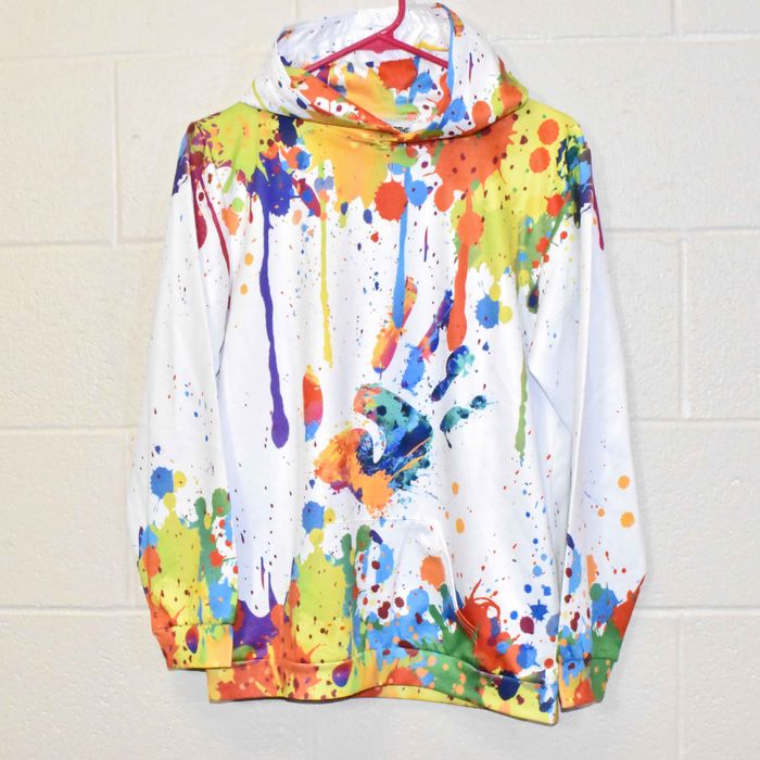 Hype Paint Splatter Design Hoodie | Grailed