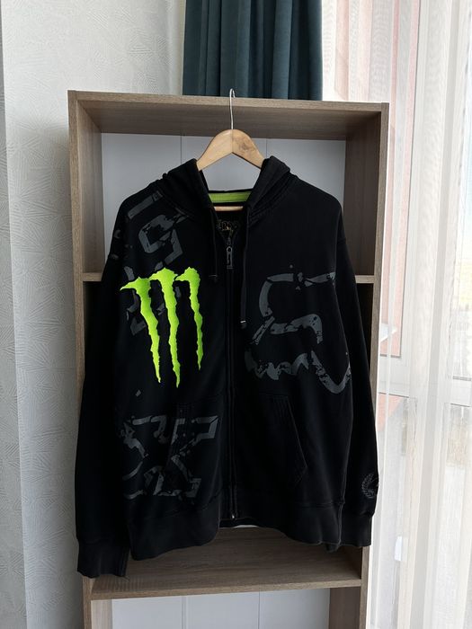 Vintage Vintage Monster X Fox by Ricky Carmichael 4 Racing Hoodie | Grailed