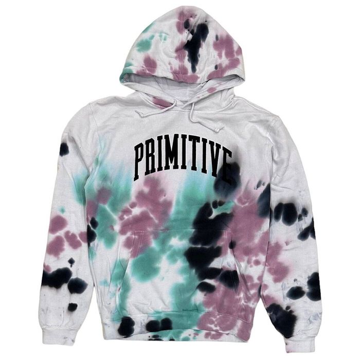 Primitive Primitive Skateboarding Collegiate Tie Dye Washed Hoodie ... Primitive Primitive Skateboarding Collegiate Tie Dye Washed Hoodie ...