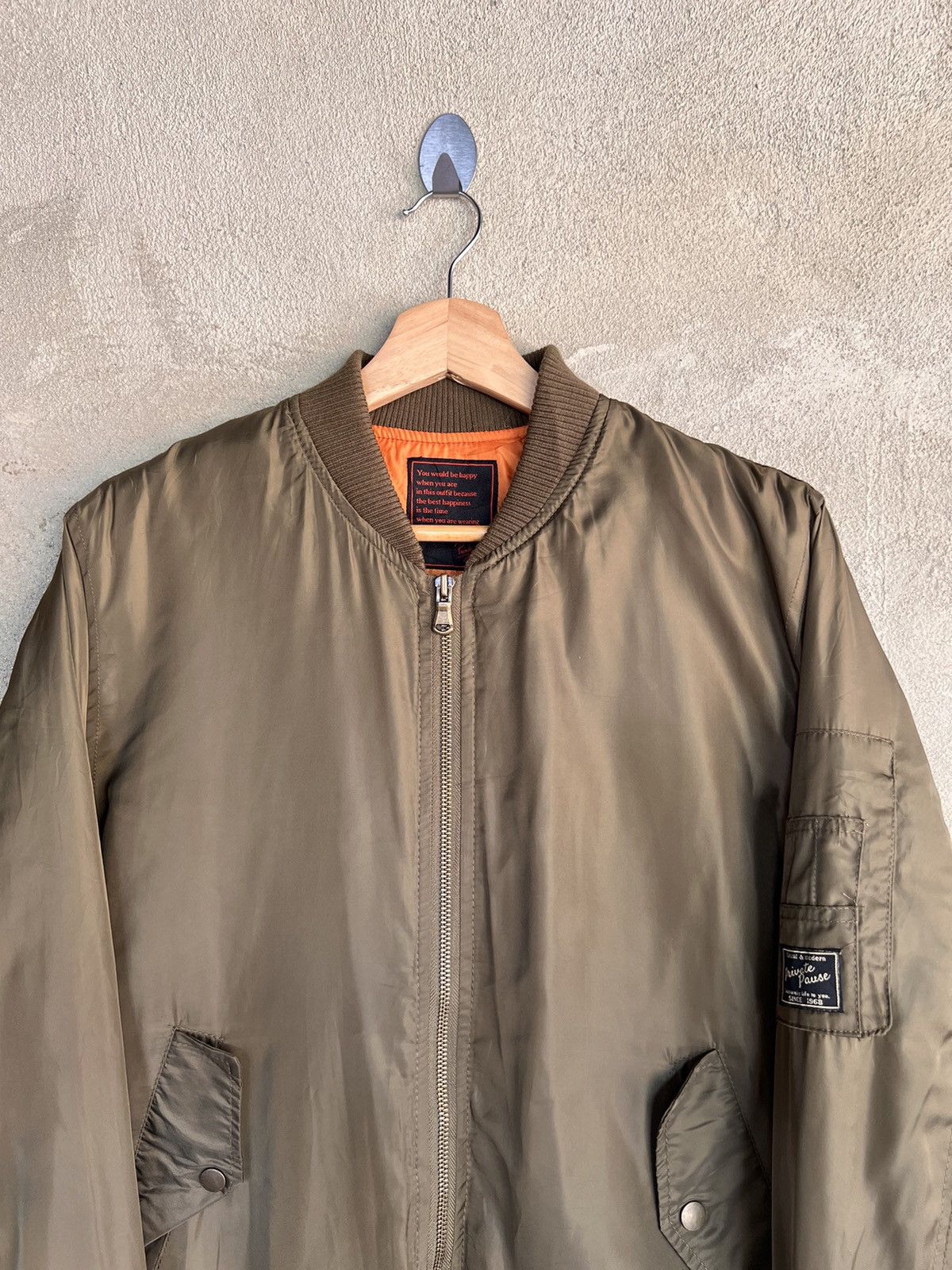 Japanese Brand Japanese Brand Private Pause Military Style Bomber ...
