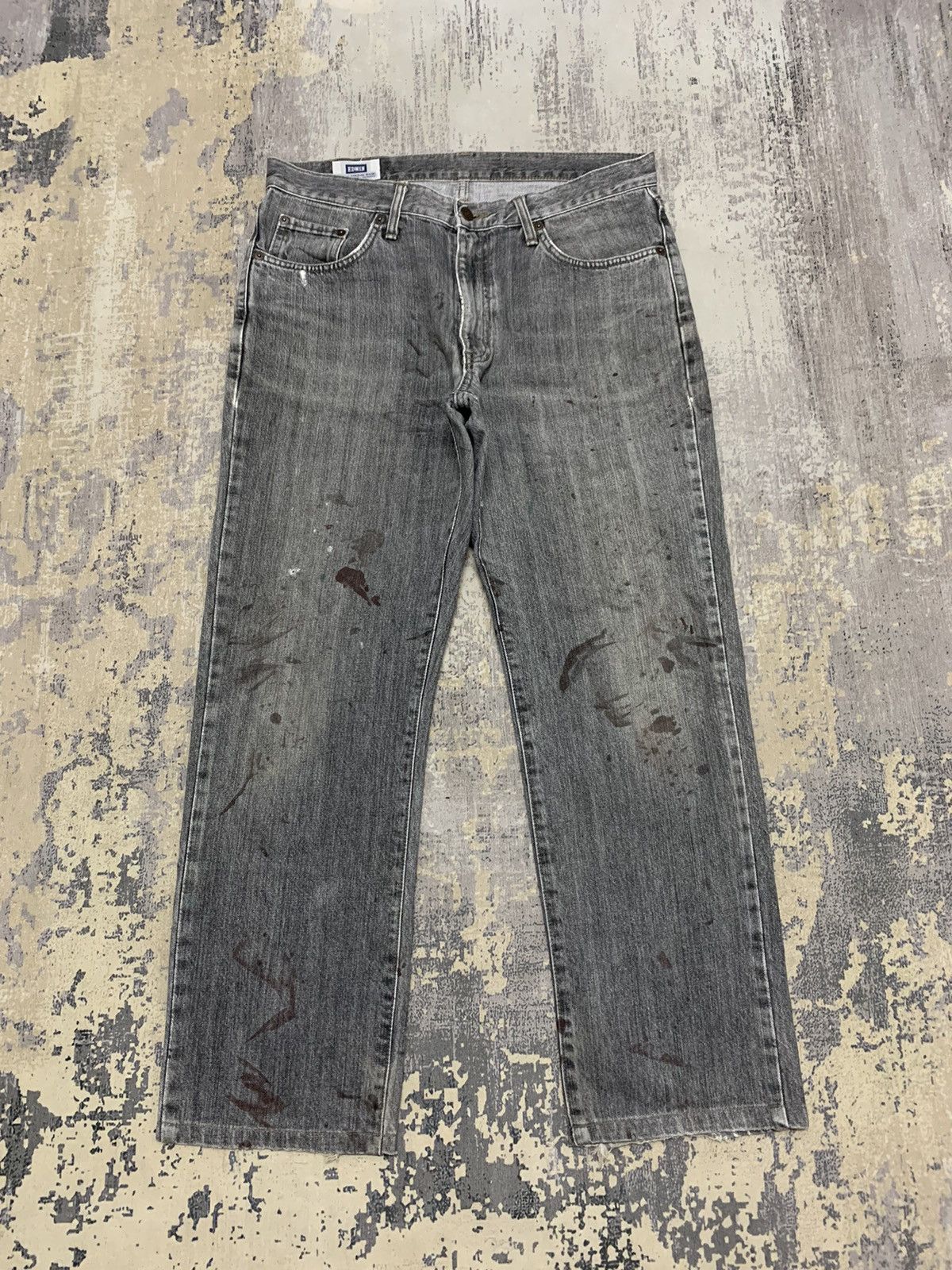 Edwin Japanese Brand Edwin Custom Paint Splash Designer Jean 34x28 ...