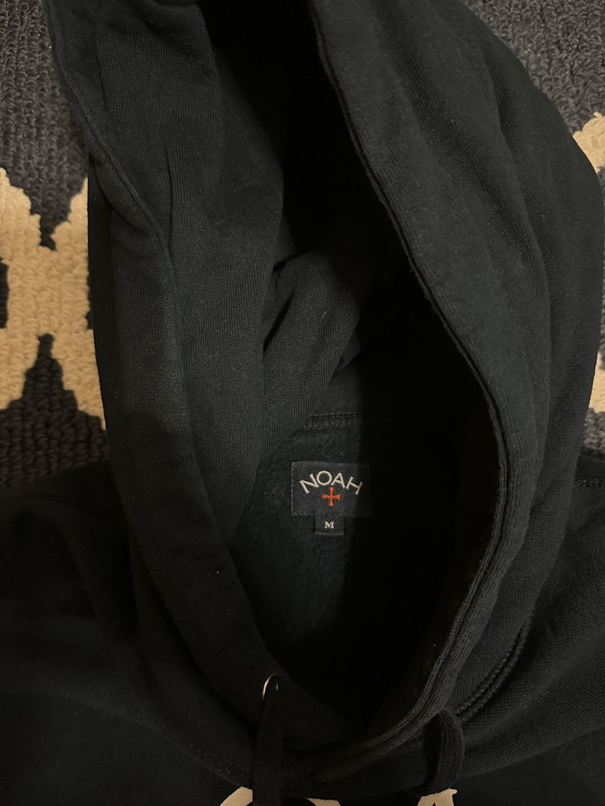 Noah Noah Navy Core Logo Hoodie | Grailed