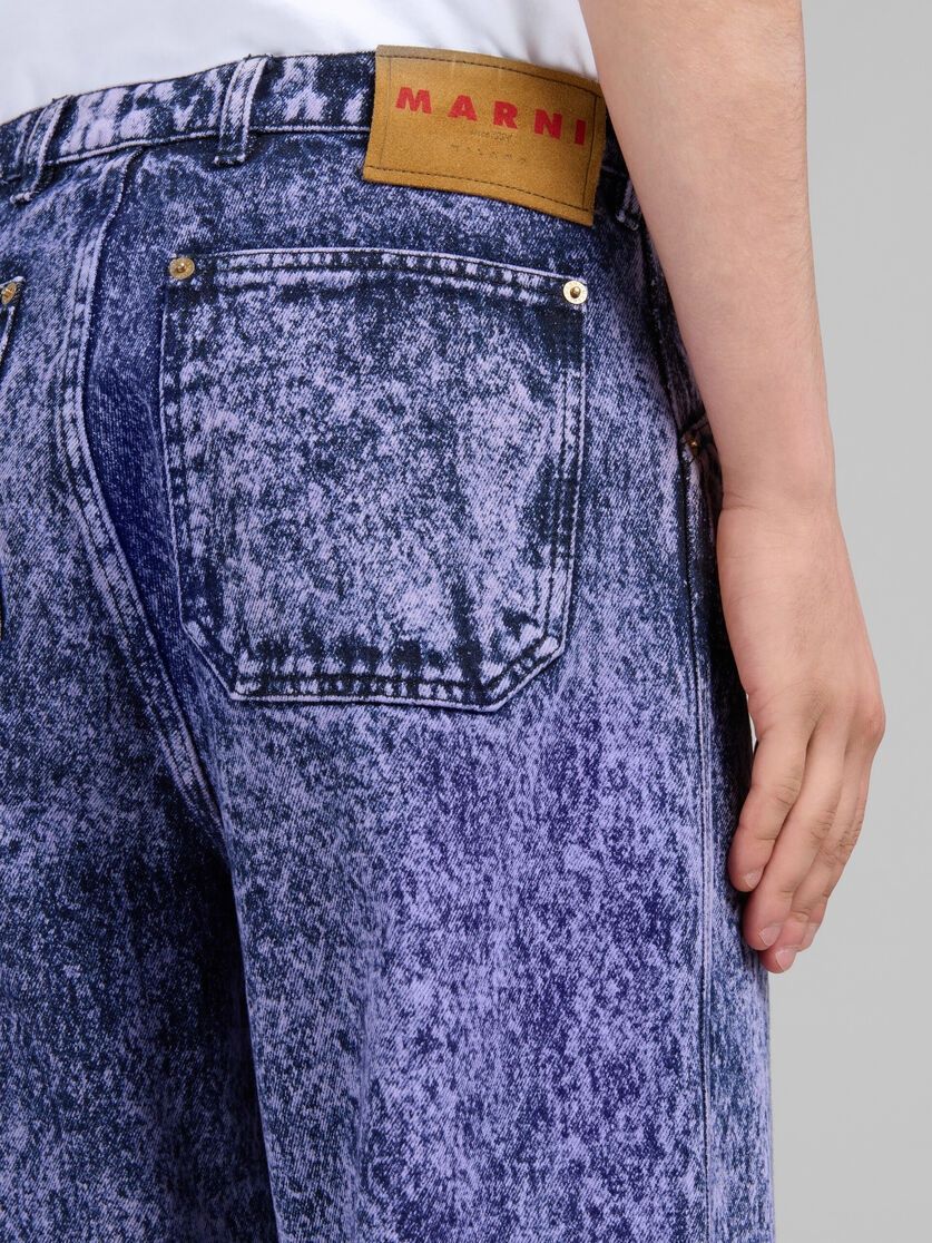 Marni oc11z0525 Marble Dyed Denim Jeans in Blue | Grailed