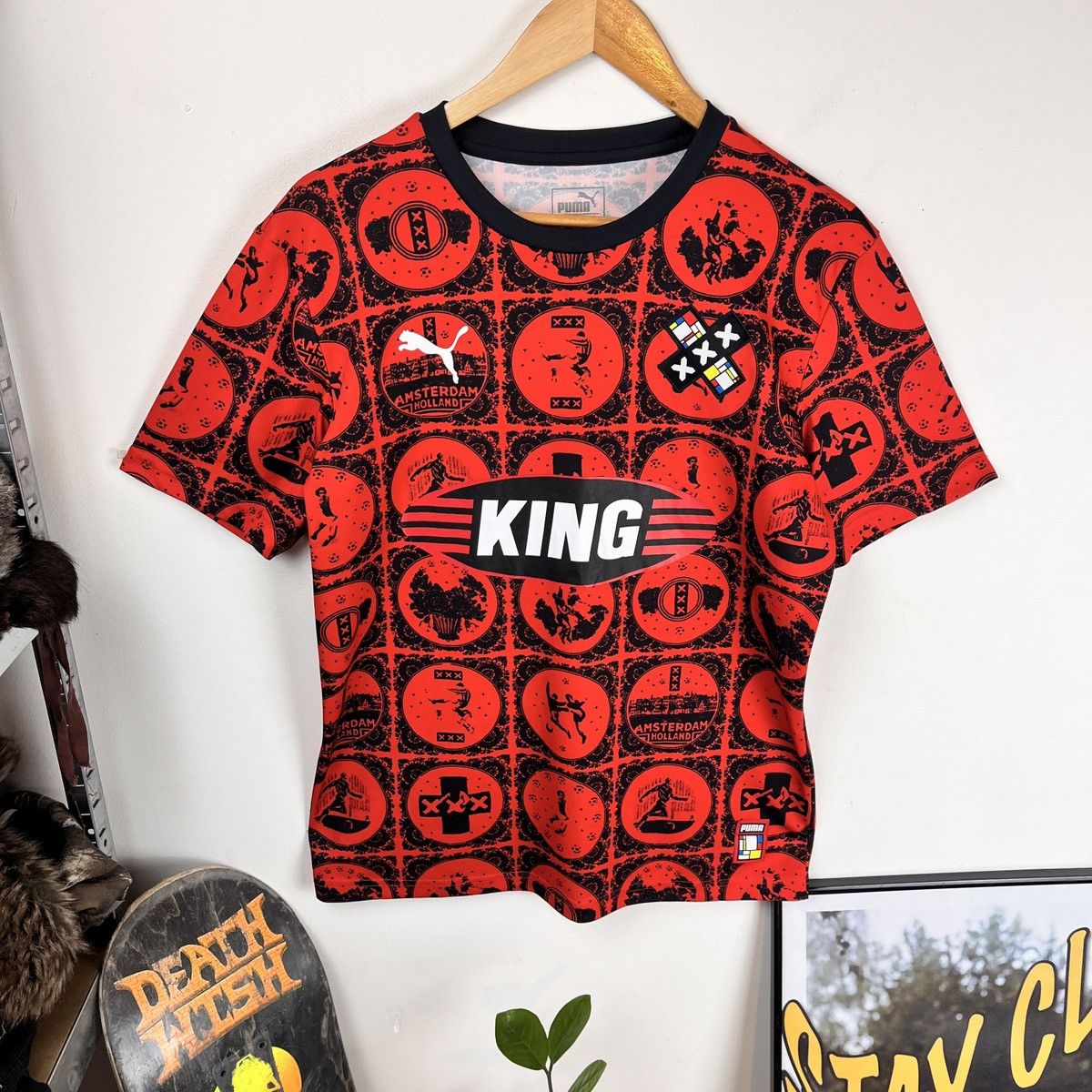 Puma Amsterdam Puma Soccer Jersey Y2k Overpint Blockcore Hype 90s | Grailed