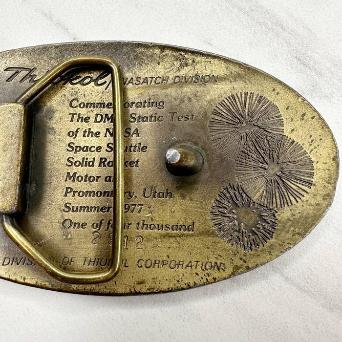 Vintage Vintage Thiokol Nasa Rocket Static Test 1977 Belt Buckle | Grailed