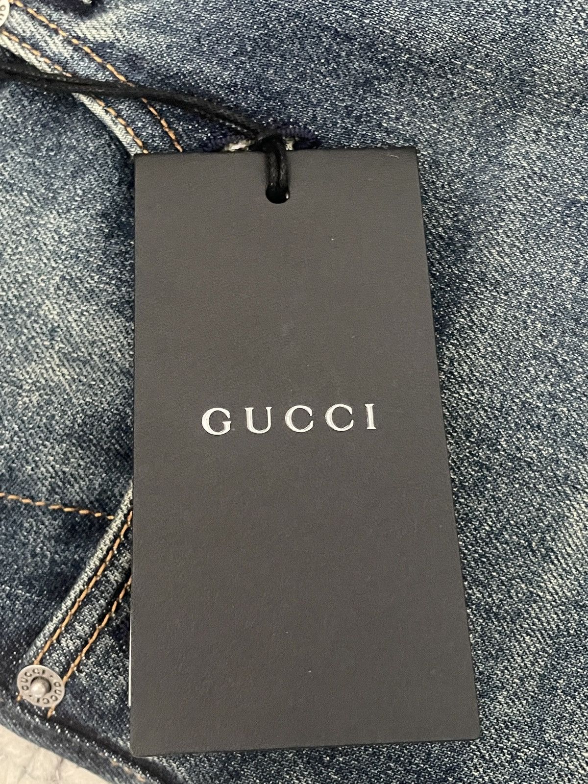 Gucci SS26 Gucci by Demna Horsebit Washed Denim Jeans (IT30) | Grailed