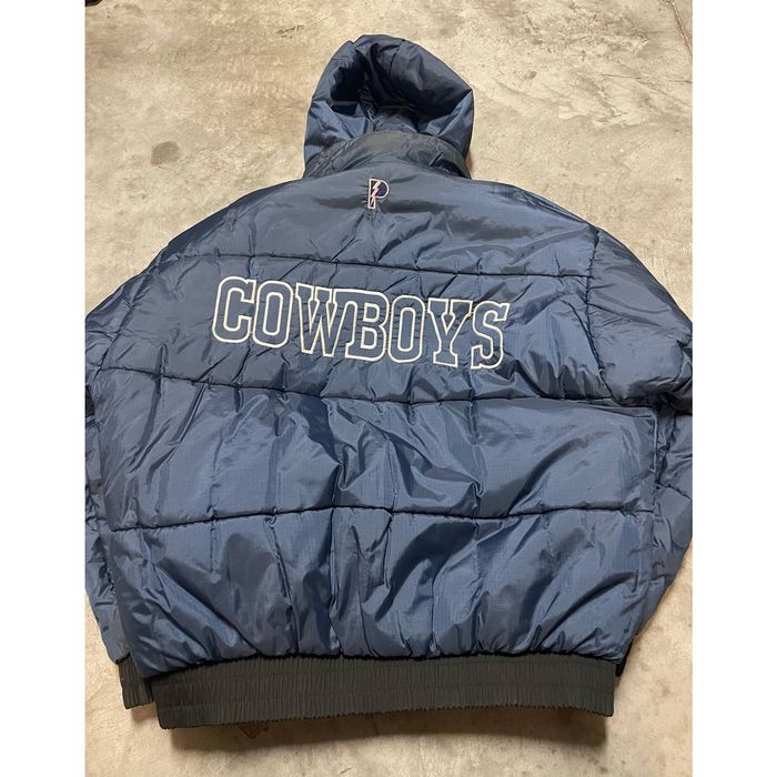 Pro Player Vintage Pro Player Reversible Dallas Cowboys Puffer Jacket ...
