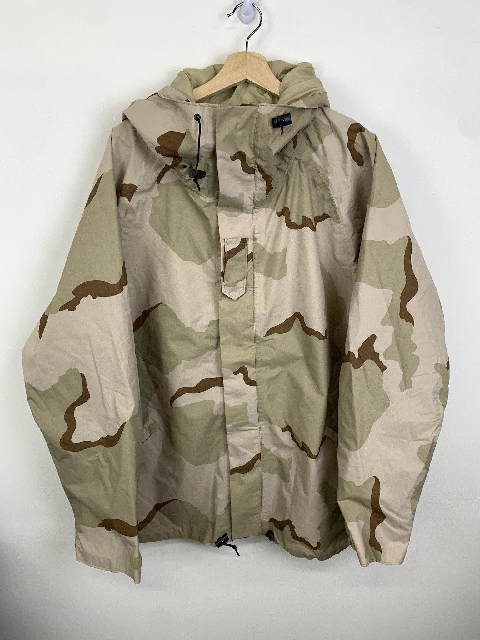 Military × Streetwear × Vintage Vintage Military Sand Camo Rain Jacket ...