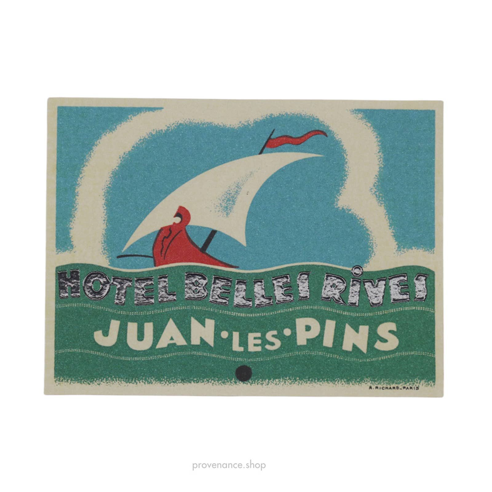 Louis Vuitton 🔴 Hotel Label Sticker Postcard - Hotel Bellei | Grailed