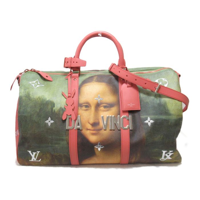 Louis Vuitton LOUIS VUITTON Da Vinci Keepall Bandouliere 50 Boston Bag ...