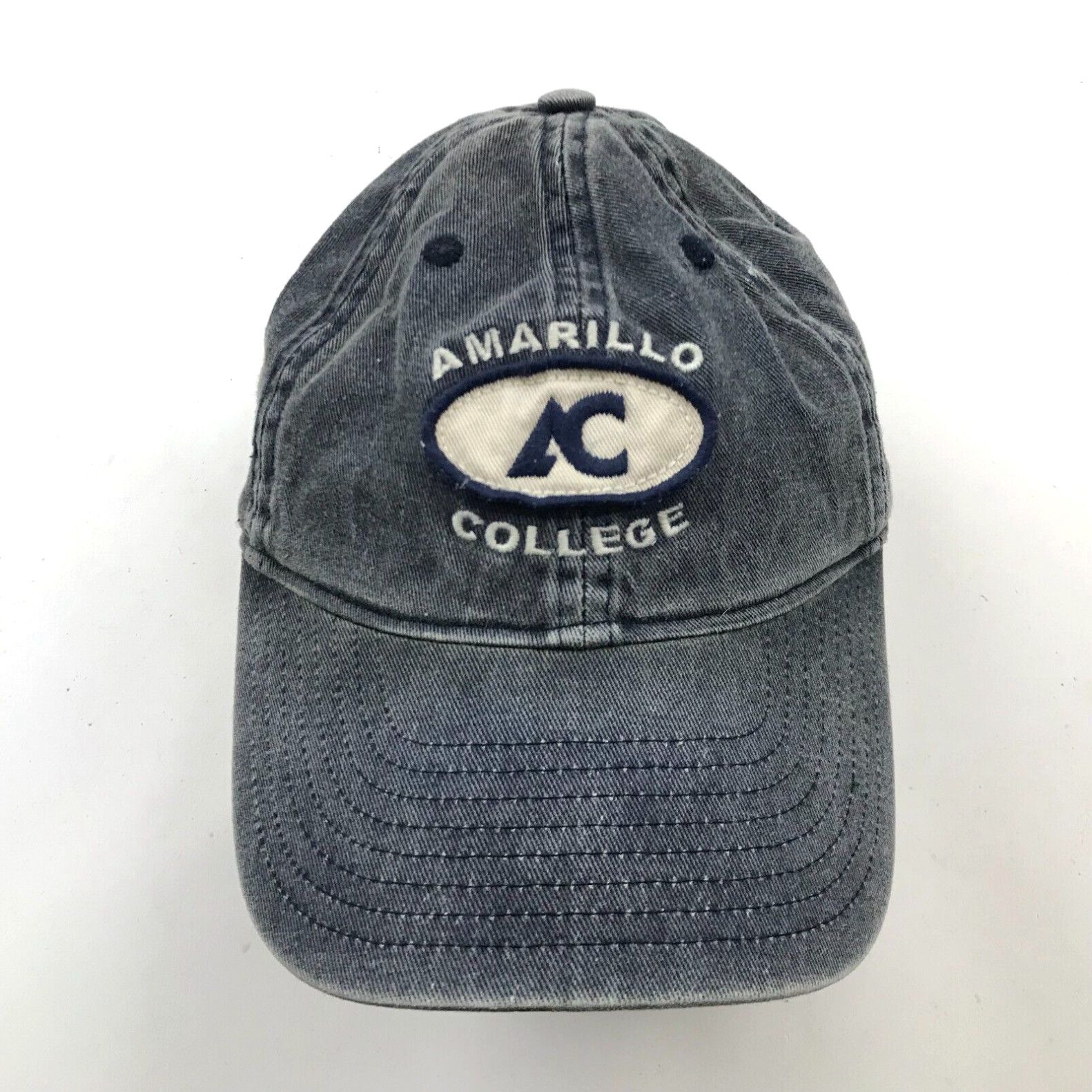 Our Legacy VINTAGE Amarillo College Hat Cap Strapback Blue White ...