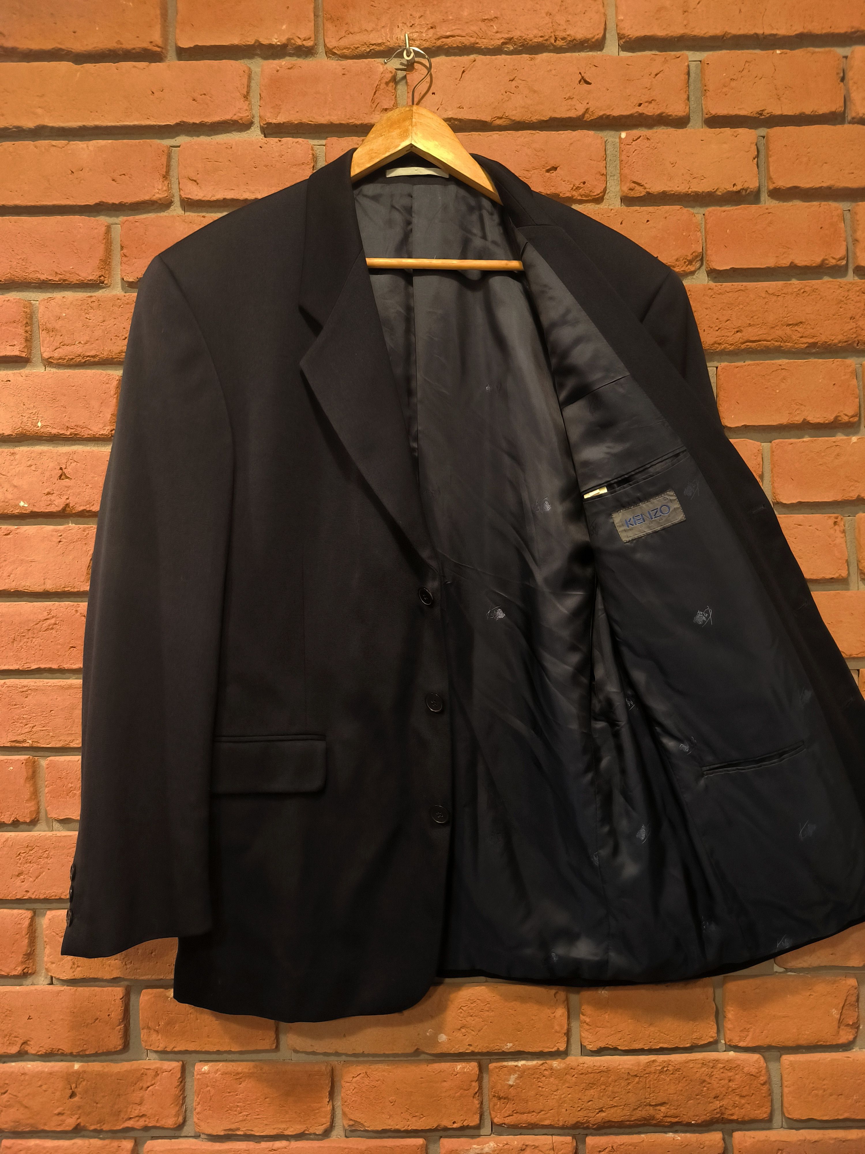 Vintage Kenzo Homme Suit Jacket Wool Made France