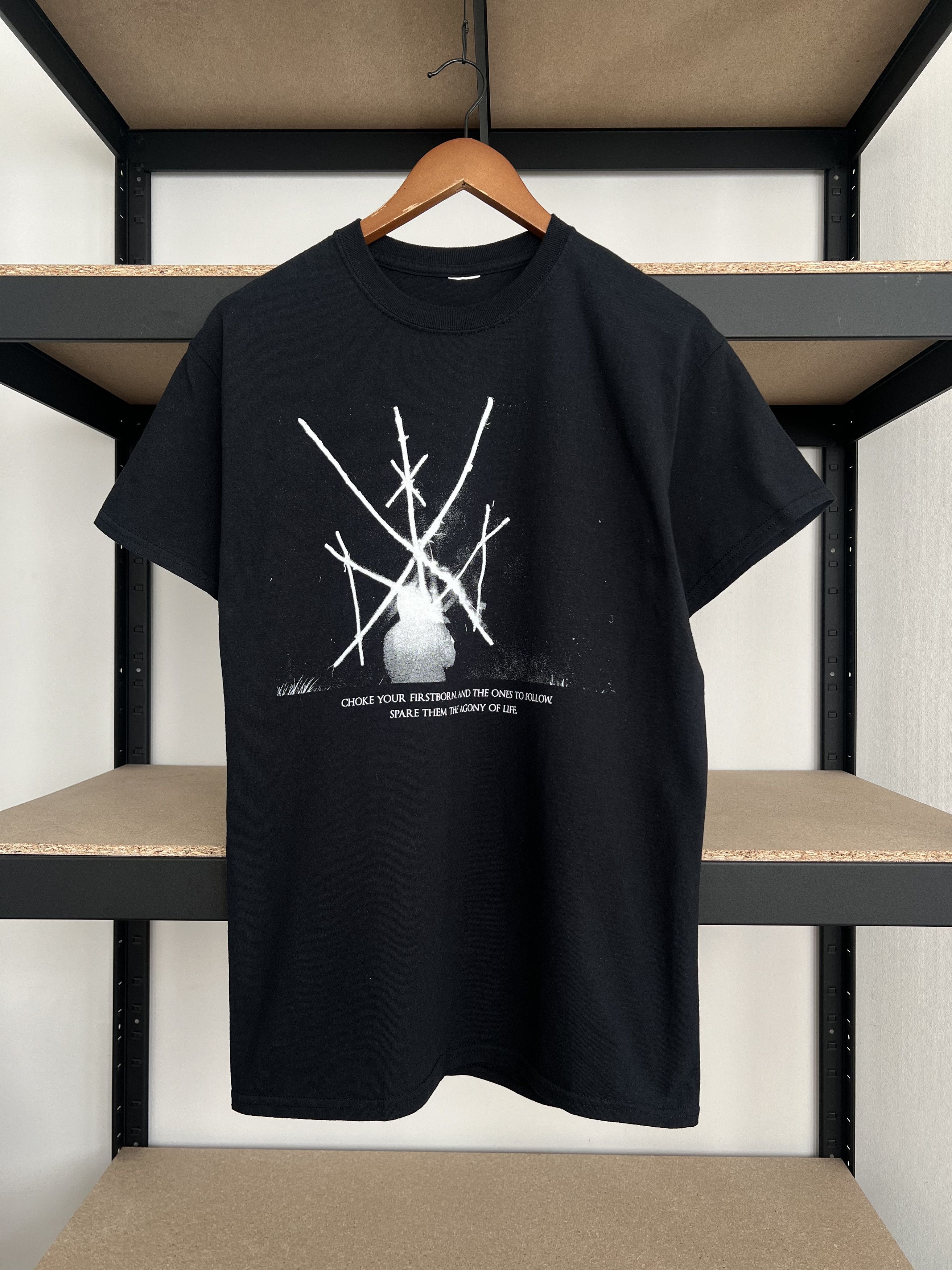 Band Tees × Vintage Wiegedood Black Metal Band Black T-shirt | Grailed