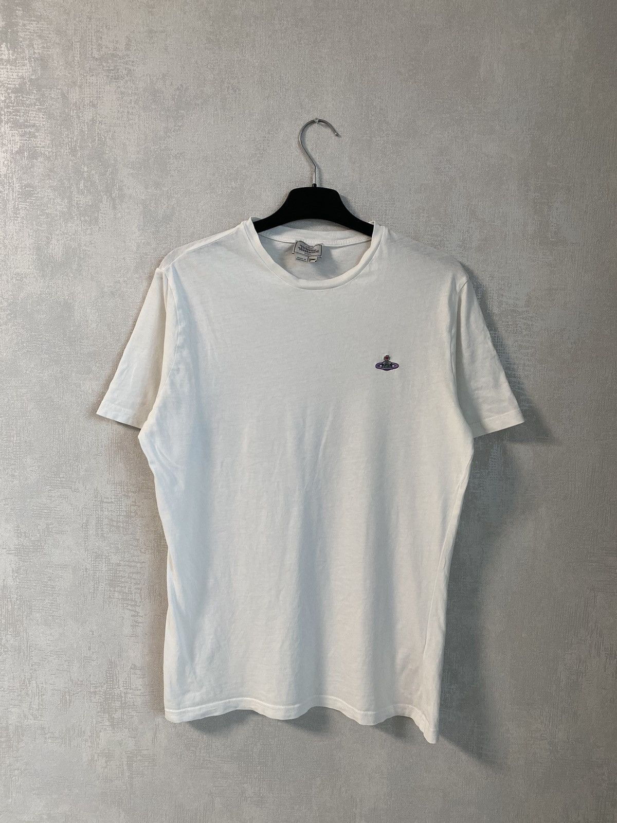 VIVIENNE WESTWOOD LOGO T SHIRT WHITE Short Sleeve T Shirts