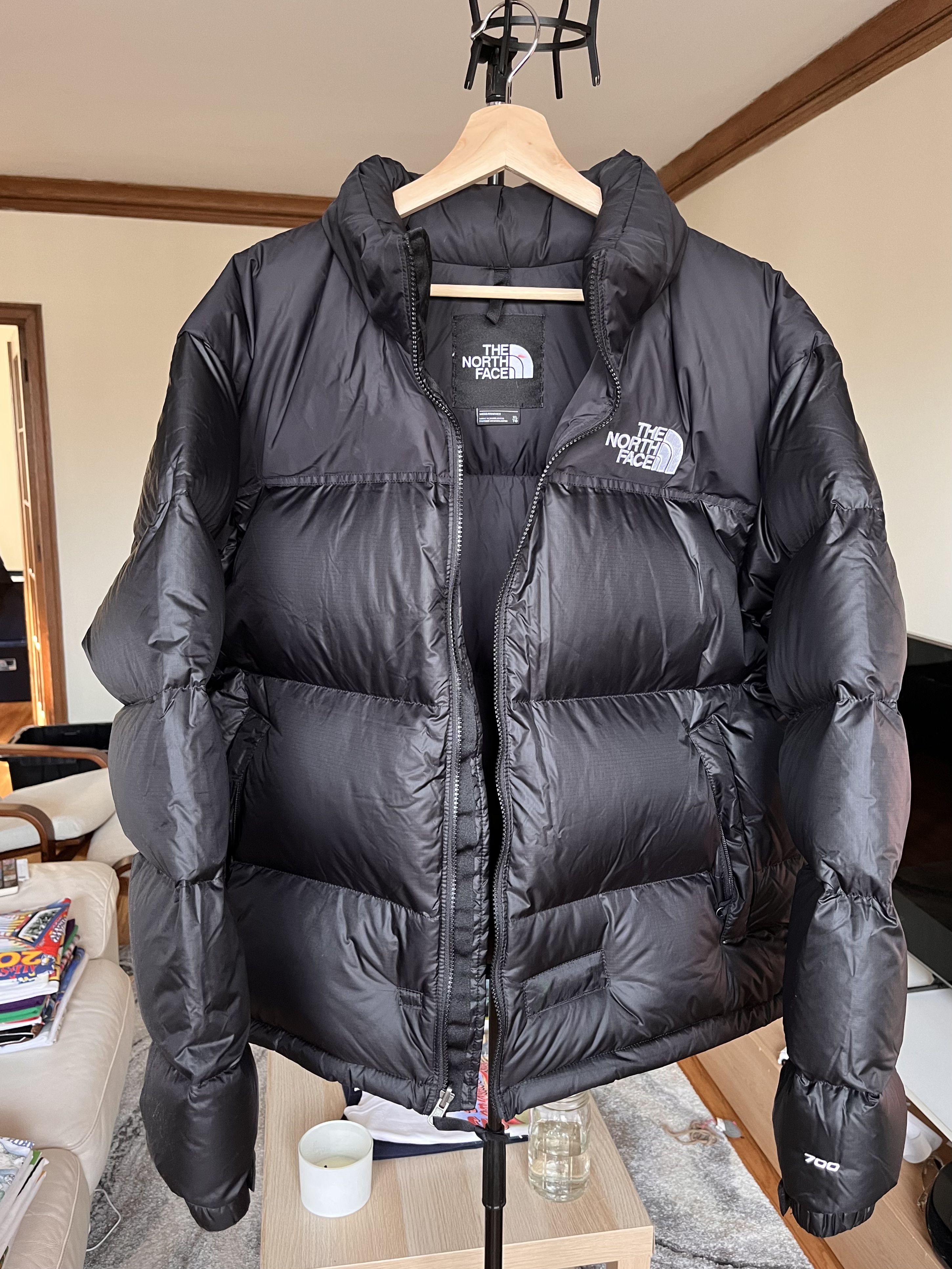 The North Face THE NORTH FACE 700 MENS BLACK NUPTSE DOWN PUFFER JACKET ...