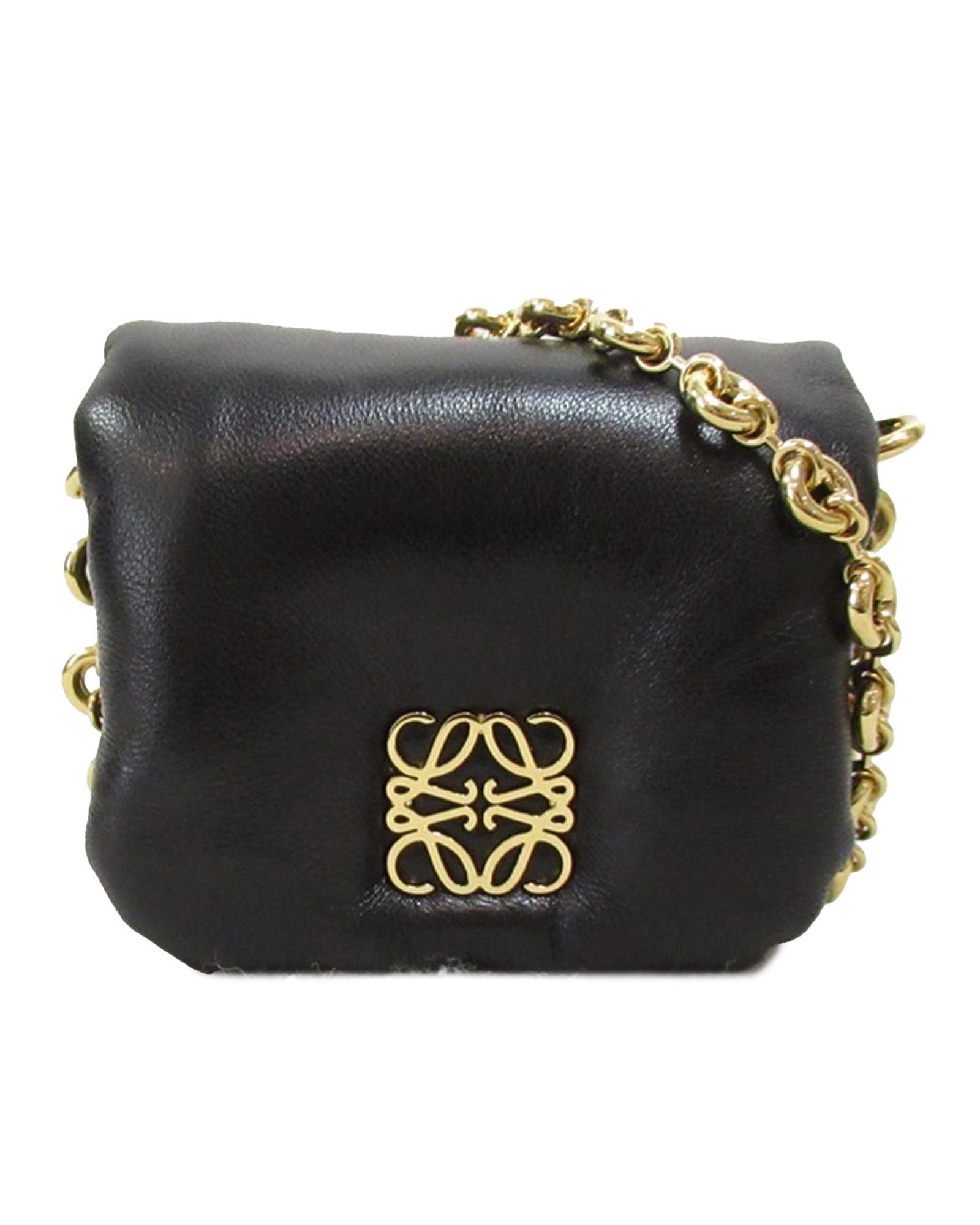 Loewe Leather Chain Crossbody Bag with Front Flap Closure | Grailed