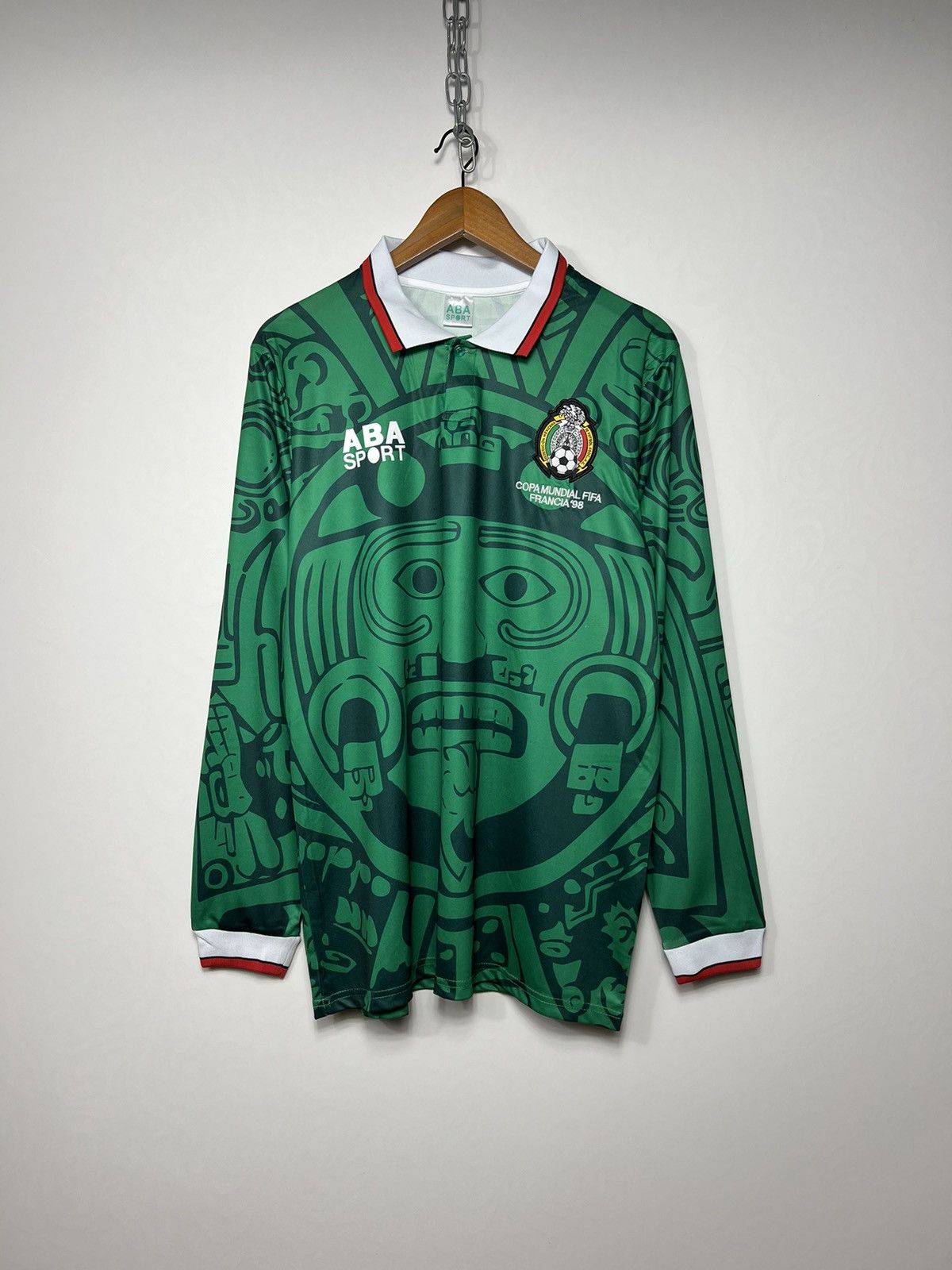 Streetwear × Vintage Very Rare Mexico 1998 Aba Sport Aztec Football Jersey | Grailed