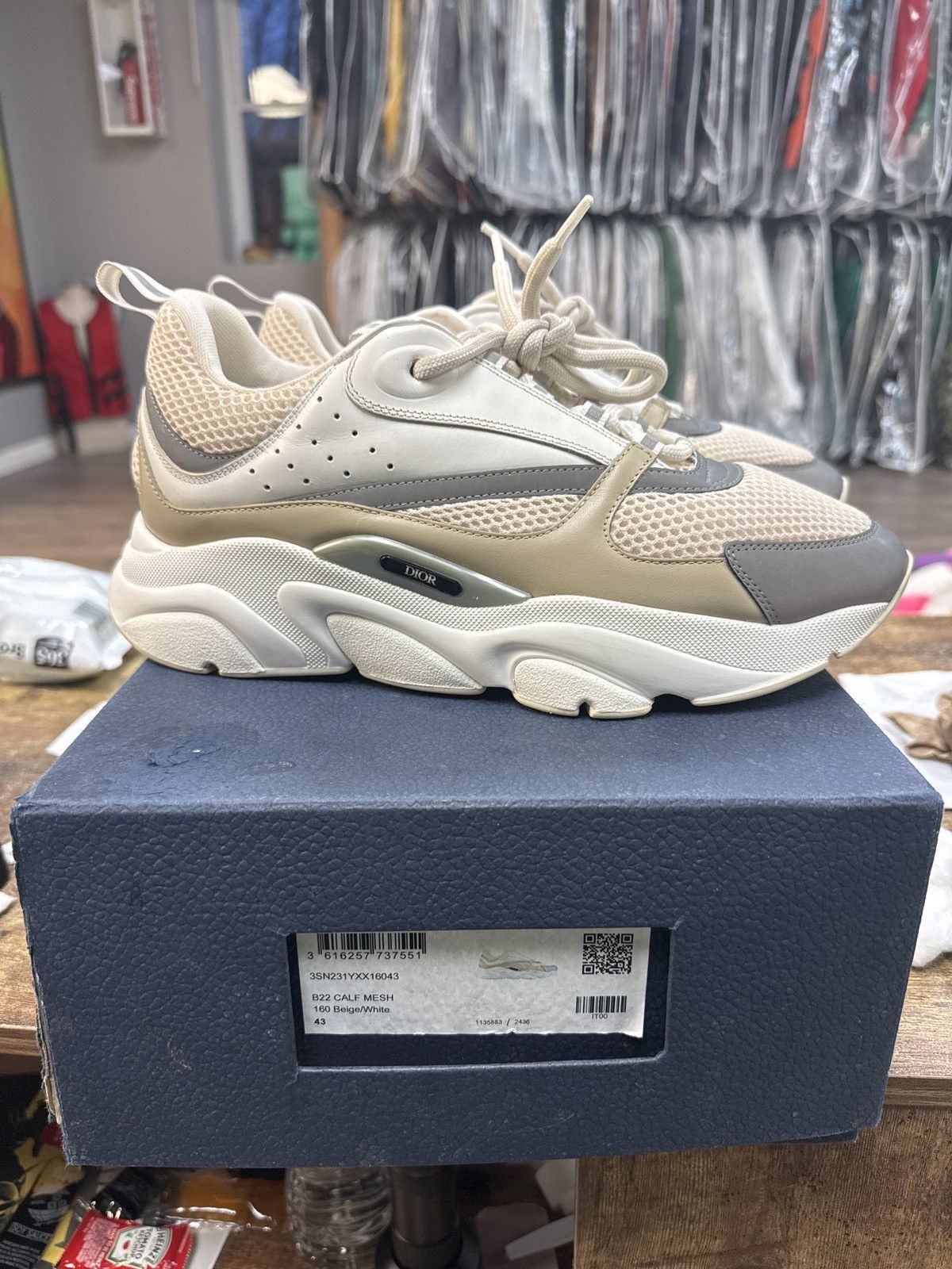 Dior Dior B22 beige white 43/10 preowned | Grailed