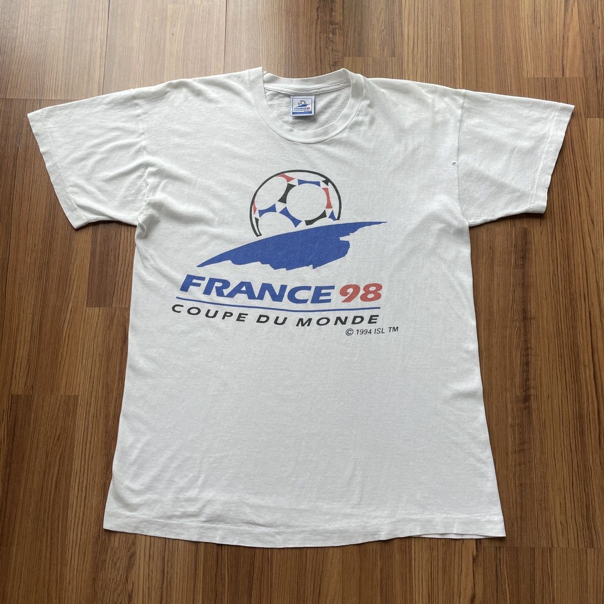Vintage France 98 Coupe Du Monde football soccer tee fifa world cup | Grailed
