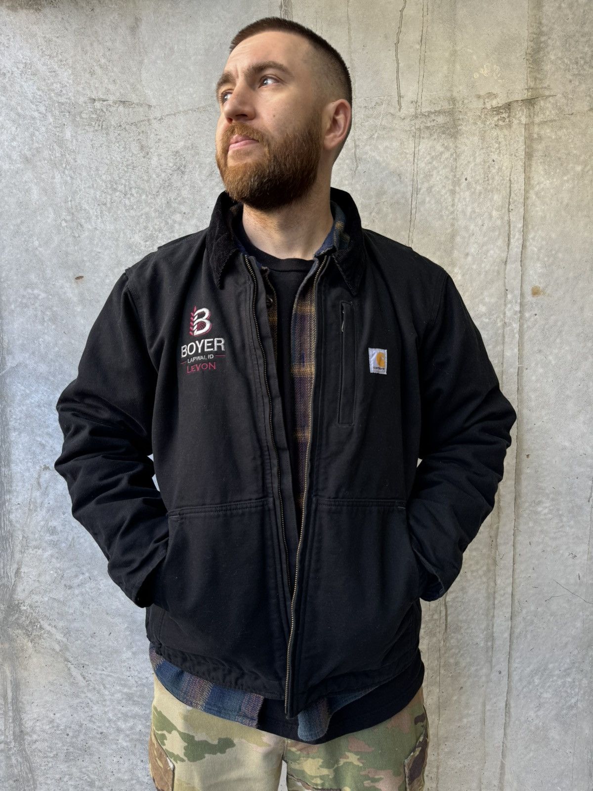 Carhartt × Streetwear × Vintage Carhartt Chore jacket black work ...