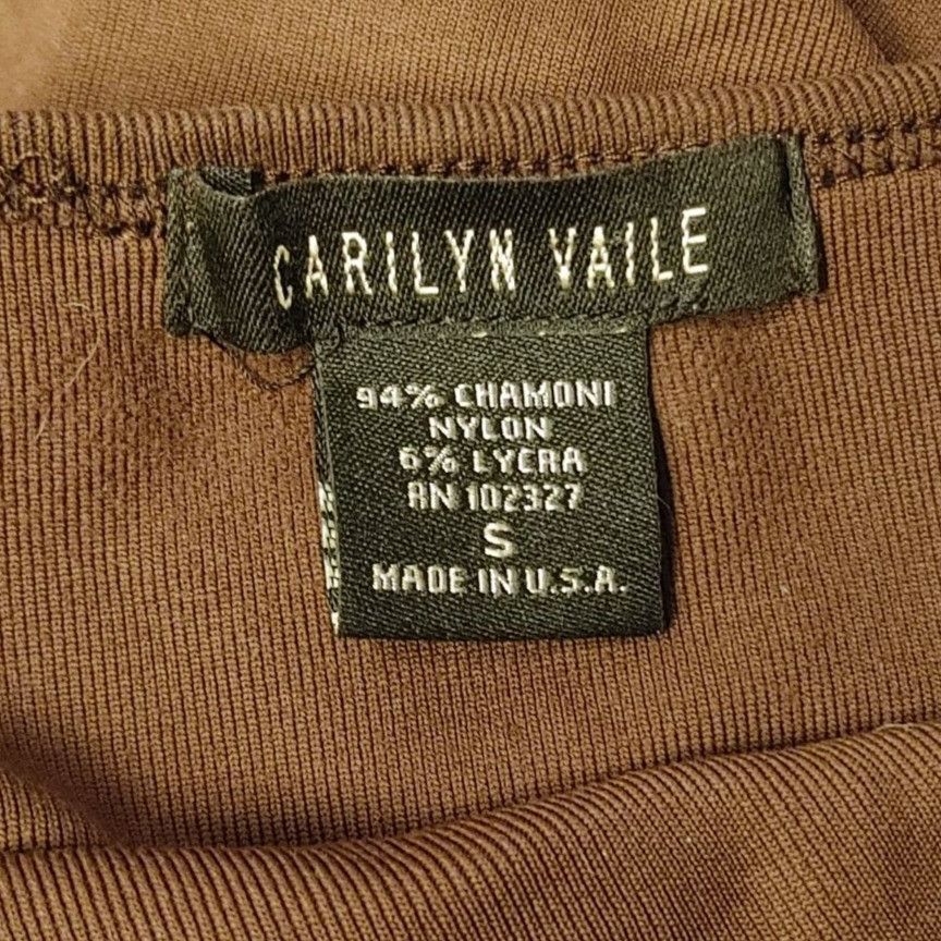 Other Carilyn Vaile Women's Brown Tie-Neck Halter Low Back Dress | Grailed