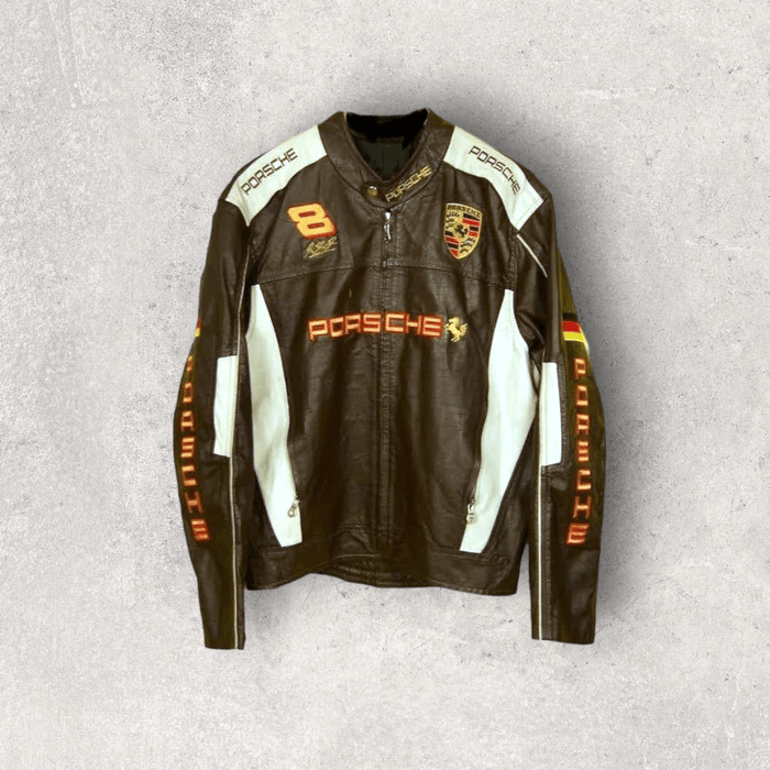 Vintage 🔥Vintage Porsche Racing Leather Jacket | Grailed