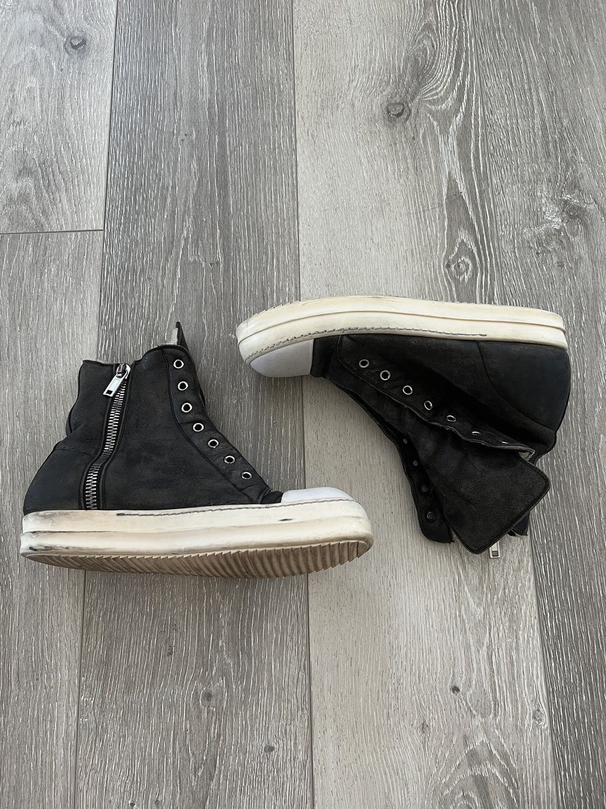 Rick Owens RARE Fur-Lined Rick Owen’s Ramones Size 41 | Grailed