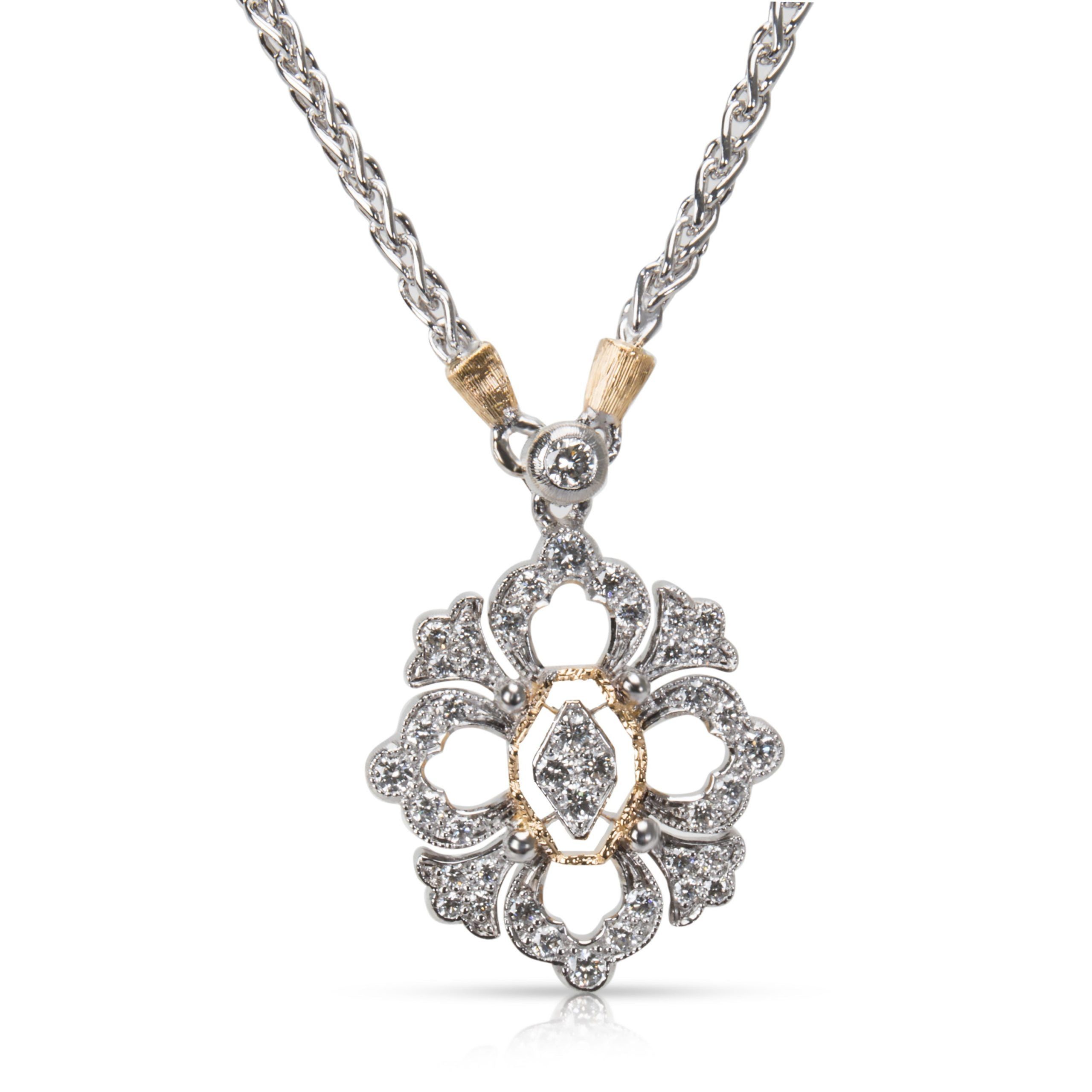 Tiffany & Co. Buccellati Opera Full Pavé Small Pendant in 18K Gold (0. ...