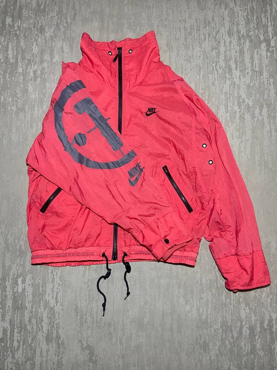 Nike Super Rare Vintage Nike Retro 90s Vintage Jacket Arm printed | Grailed