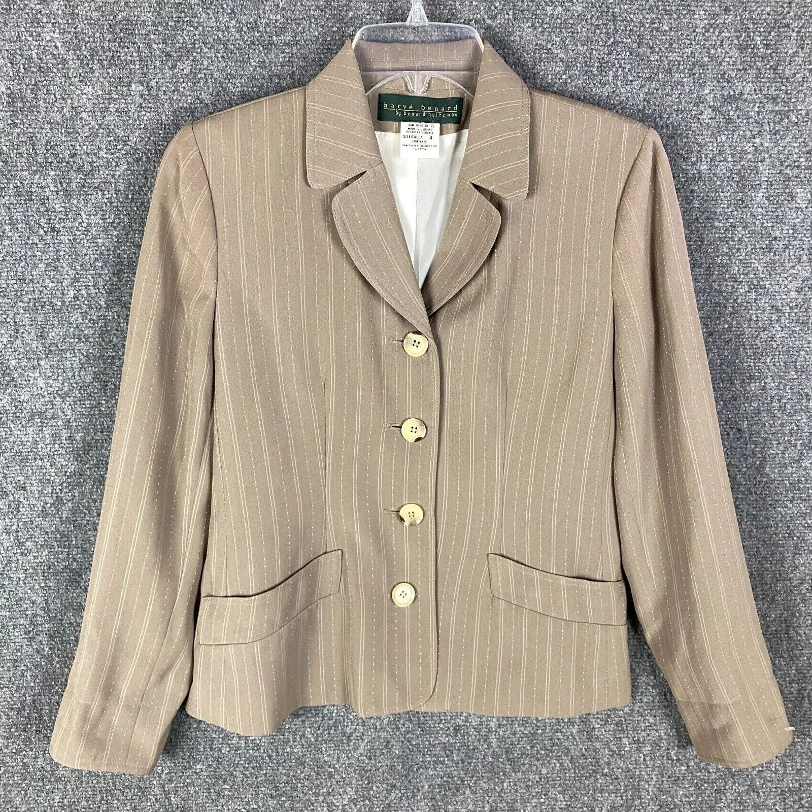 Harve Benard Harve Benard Blazer Women's Size 4 Suit Formal 4 Buttons ...