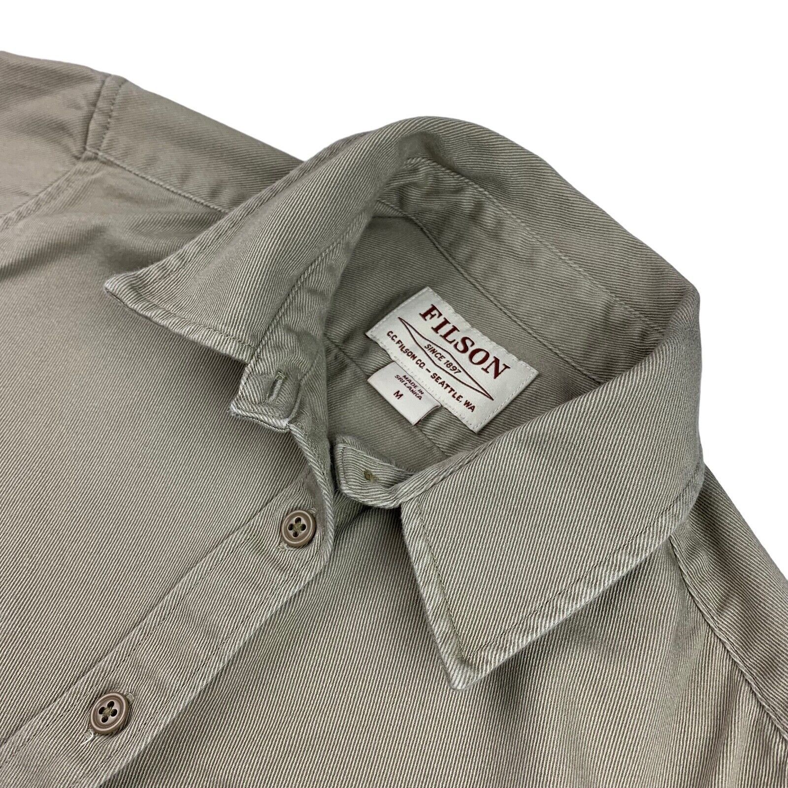 Filson C.C. Filson Co. Women's 100% Cotton L/S Field Work Shirt Khaki ...