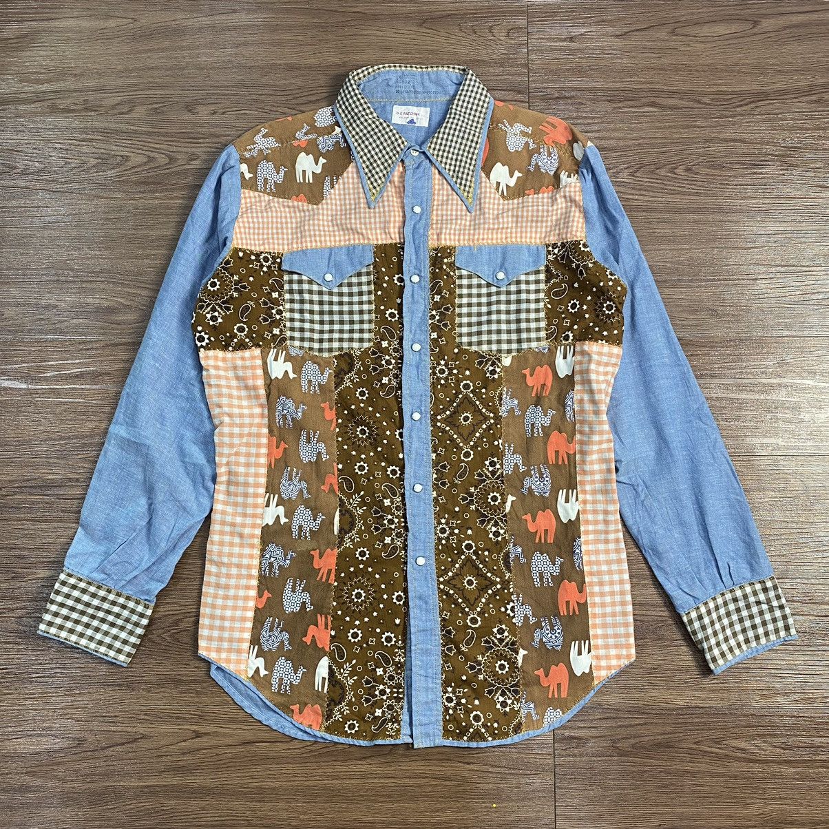 Vintage Vintage Western Shirt Patchwork Camel | Grailed
