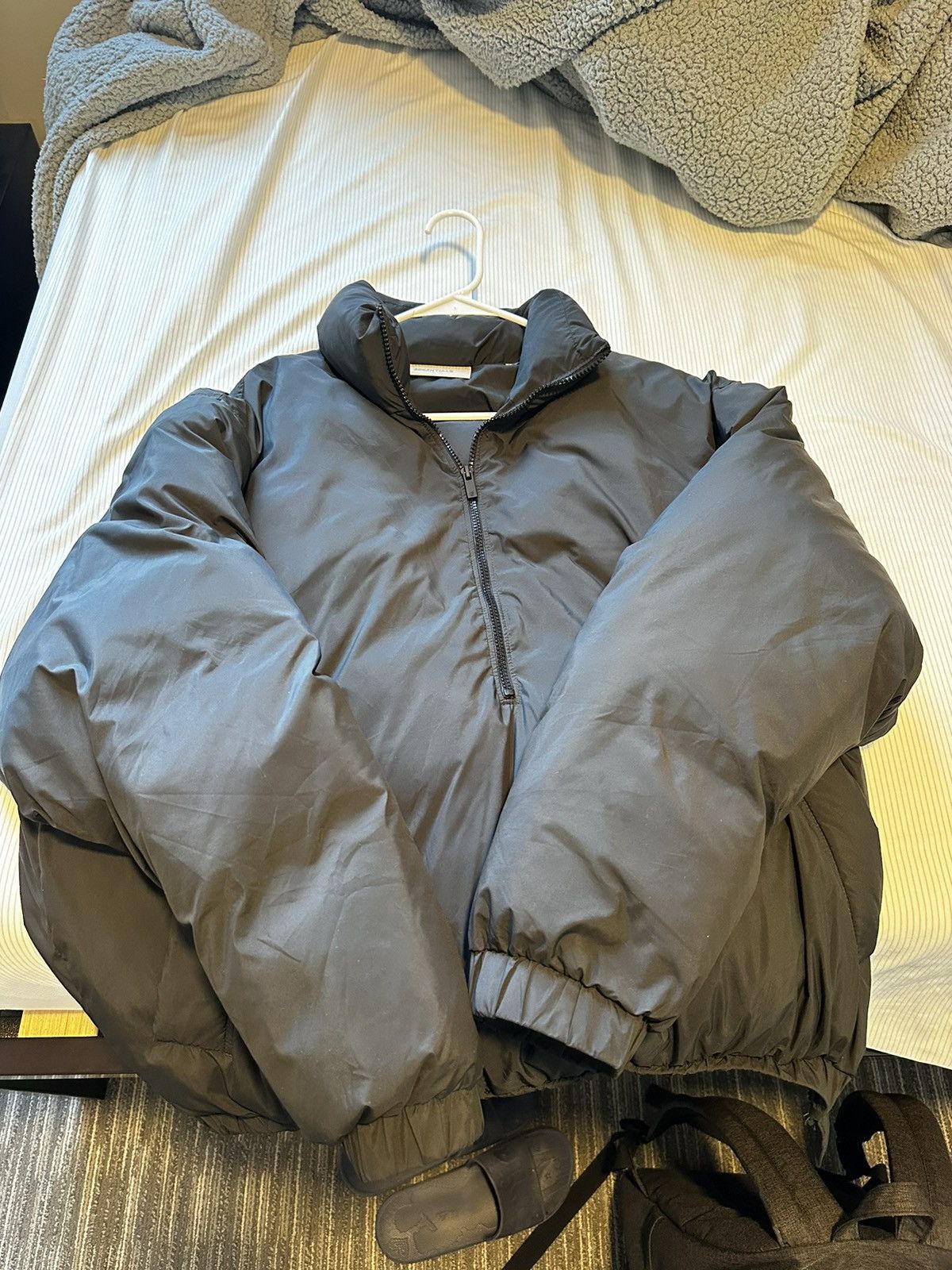 Essentials × Fear of God FOG Essentials Puffer | Grailed