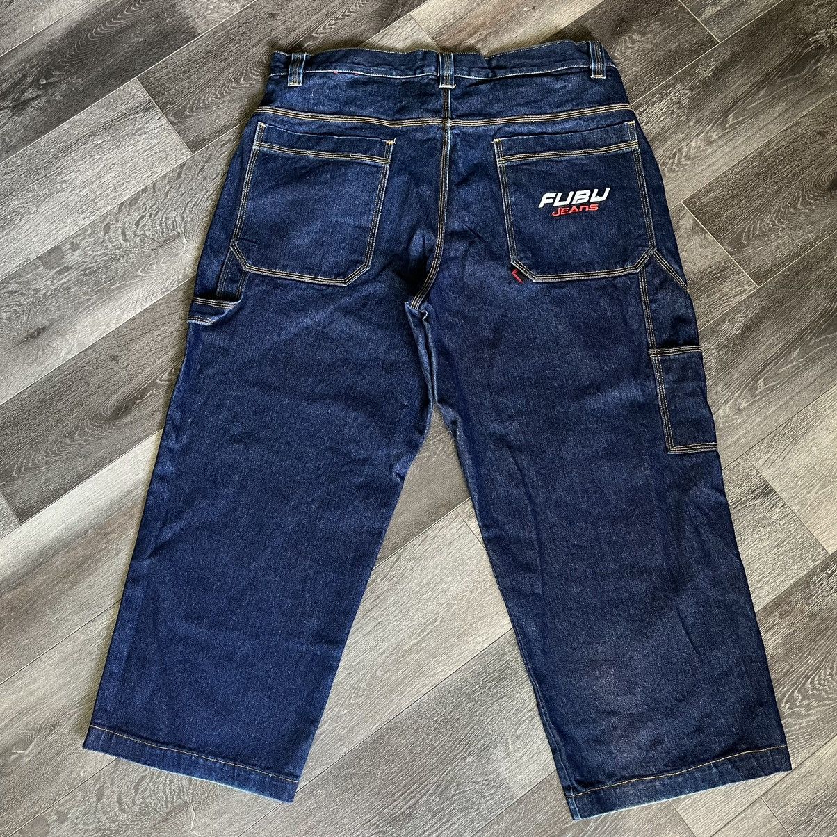 Vintage Vintage 90s Platinum Fubu Carpenter Baggy Denim Jeans 40x29 ...