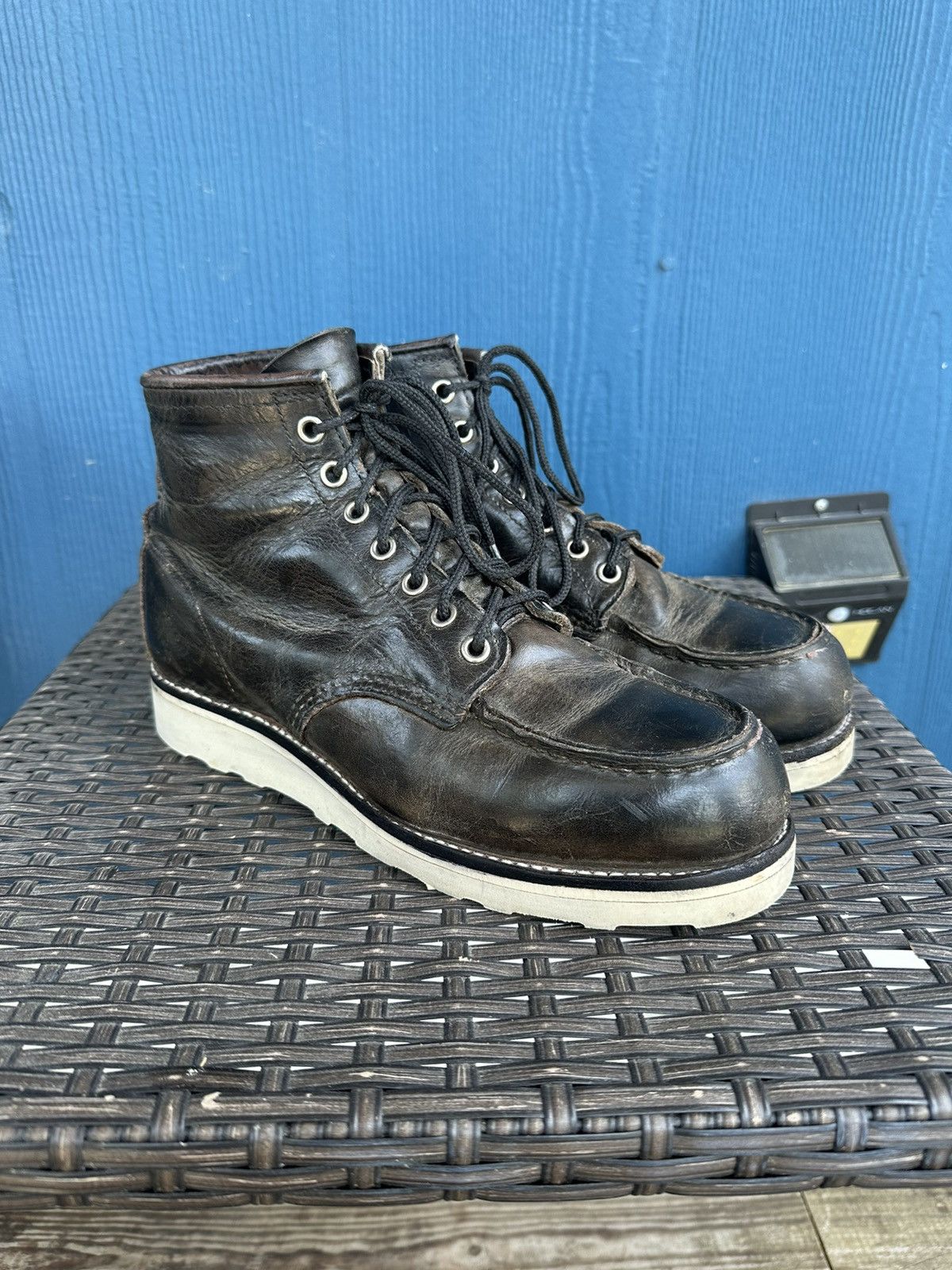 Red Wing NEW SOLES Redwing Heritage Moc Toe 8 | Grailed