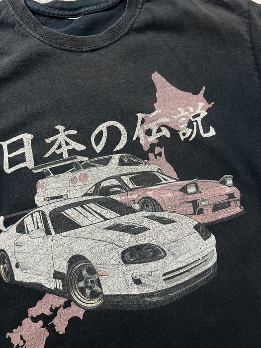 Japanese Brand Y2K Nissan Toyota Mazda jdm racing tuner Japan faded tee ...