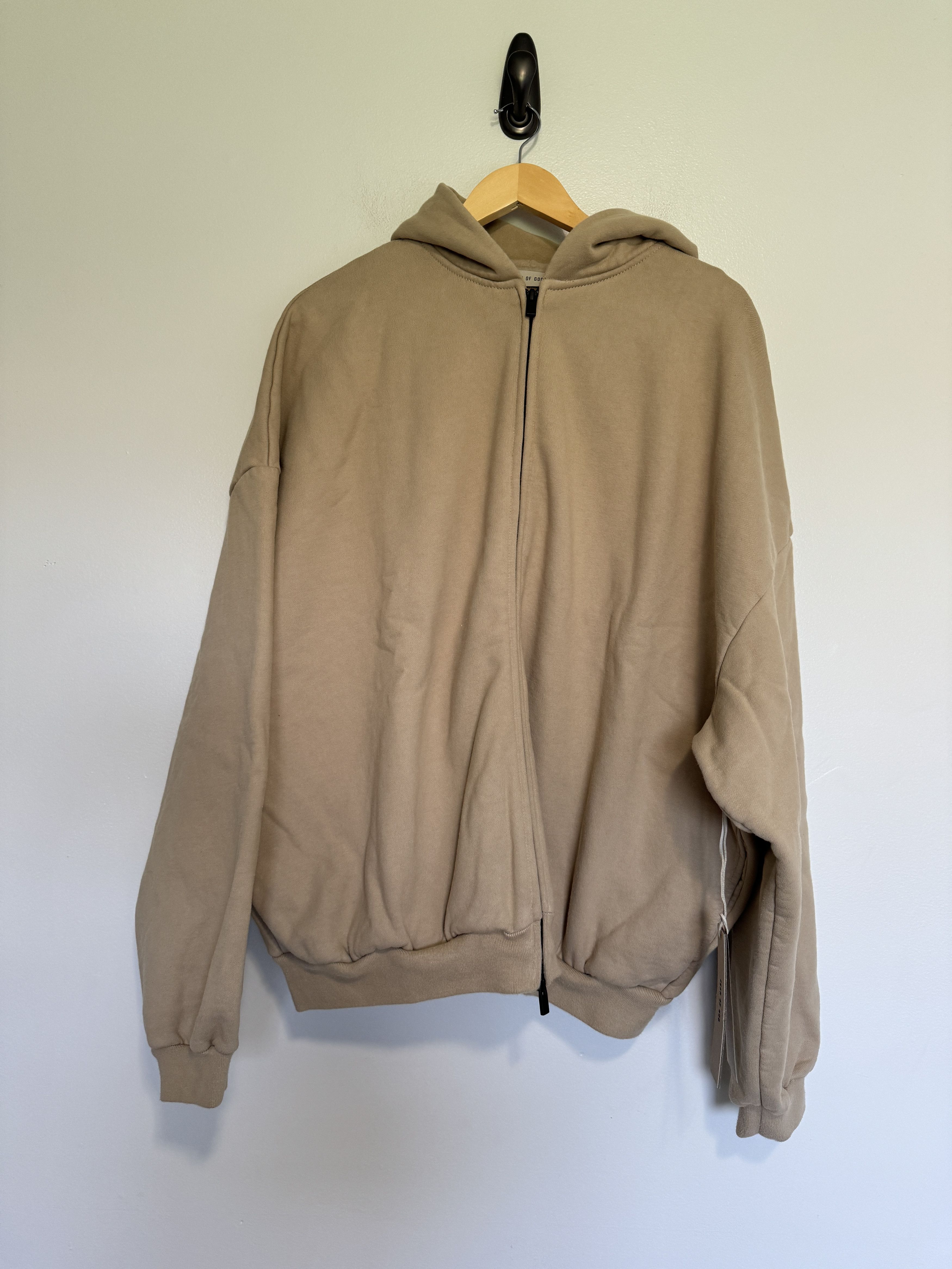 Fear of God FEAR OF GOD Full Zip Hoodie Camel 8th Collection NEW L $795 ...