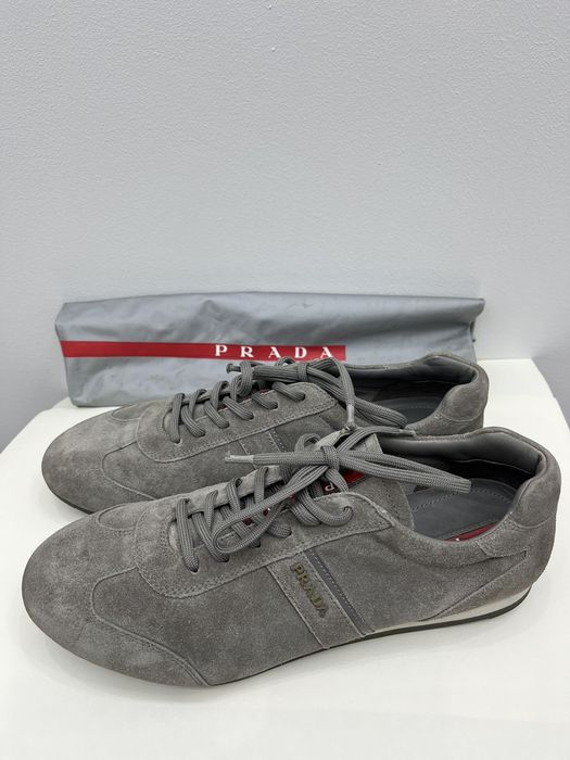 Prada Prada Red Label Leather Suede Sneakers | Grailed