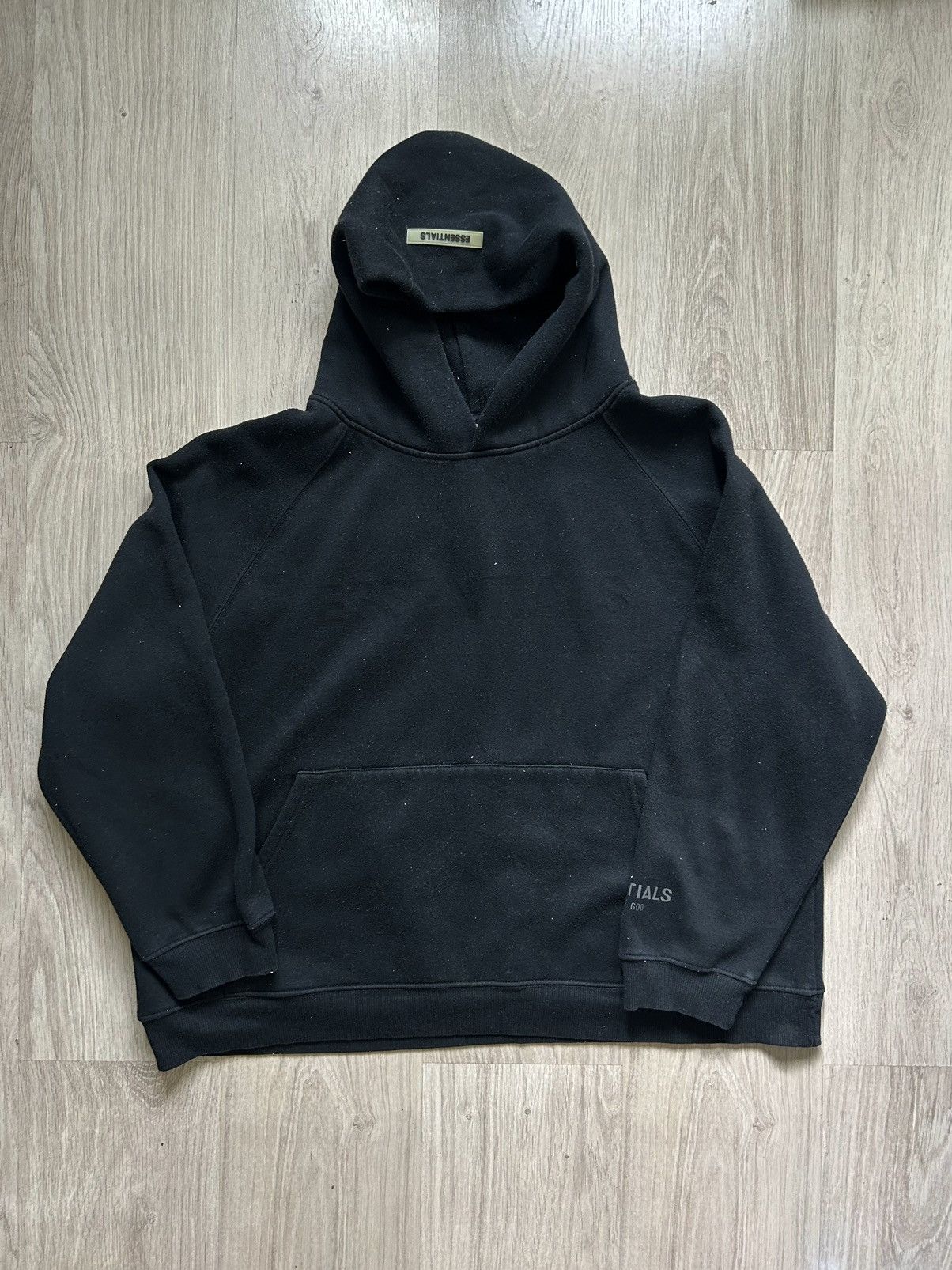 Fear of God Fear Of God Essentials FOG Black Hoodie | Grailed
