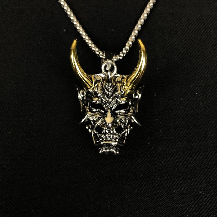 Chain Demon Pendant Necklace Punk Chain | Grailed