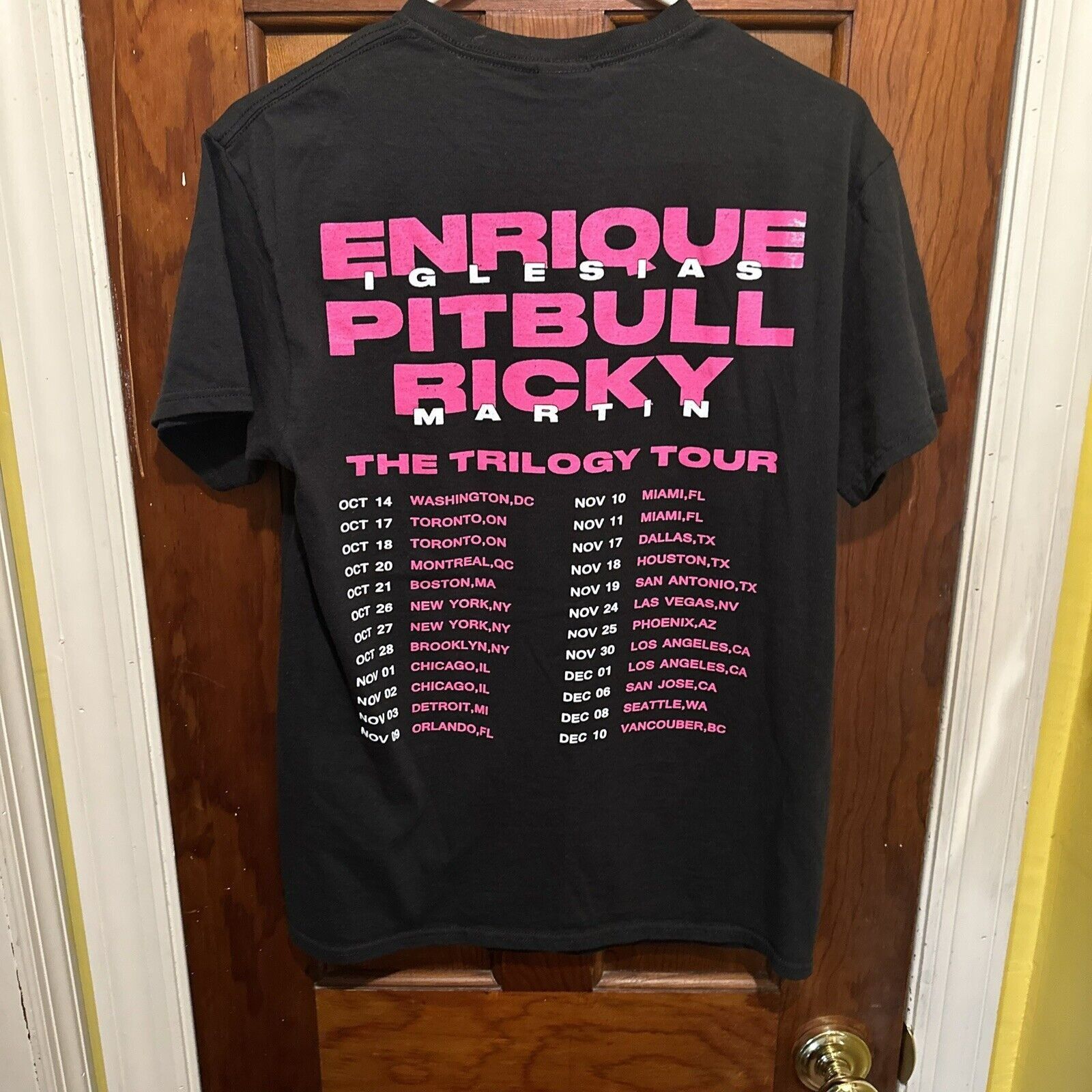 Delta Enrique Iglesias Pitbull Ricky Martin Trilogy Tour Shirt Siz | Grailed